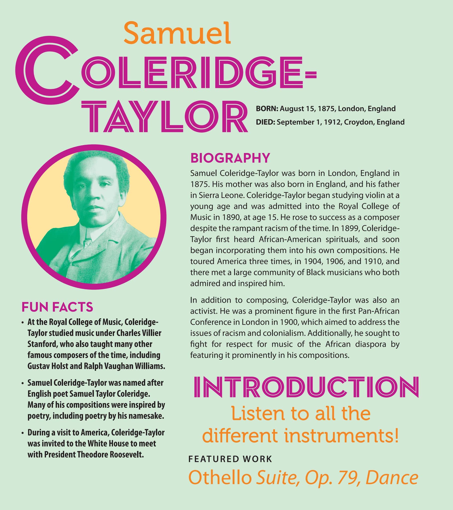 01 Introduction with Samuel Coleridge-Taylor by northcarolinasymphony ...