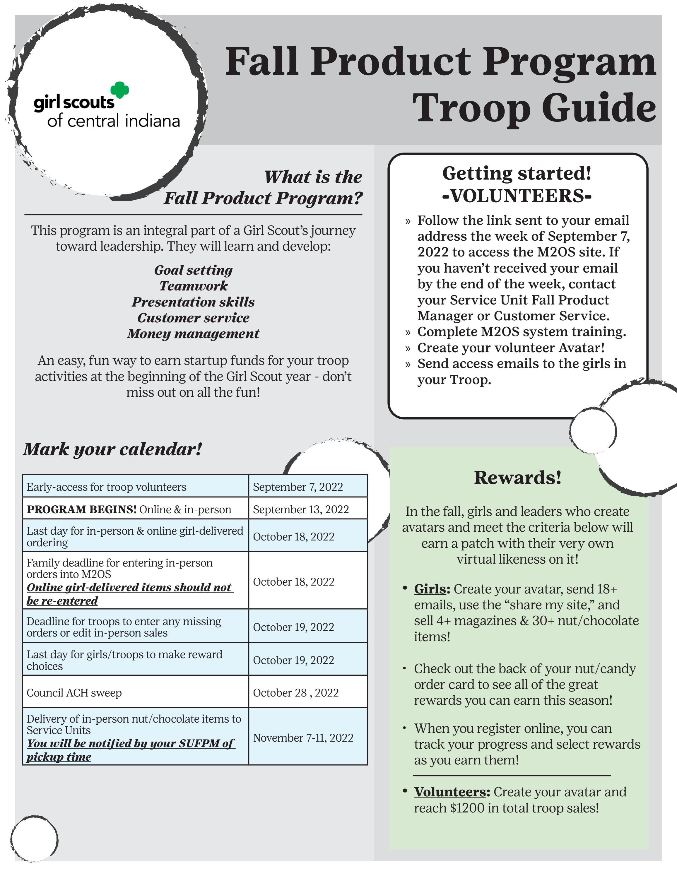 Fall Product Troop Manual by Girl Scouts of Central Indiana - Issuu