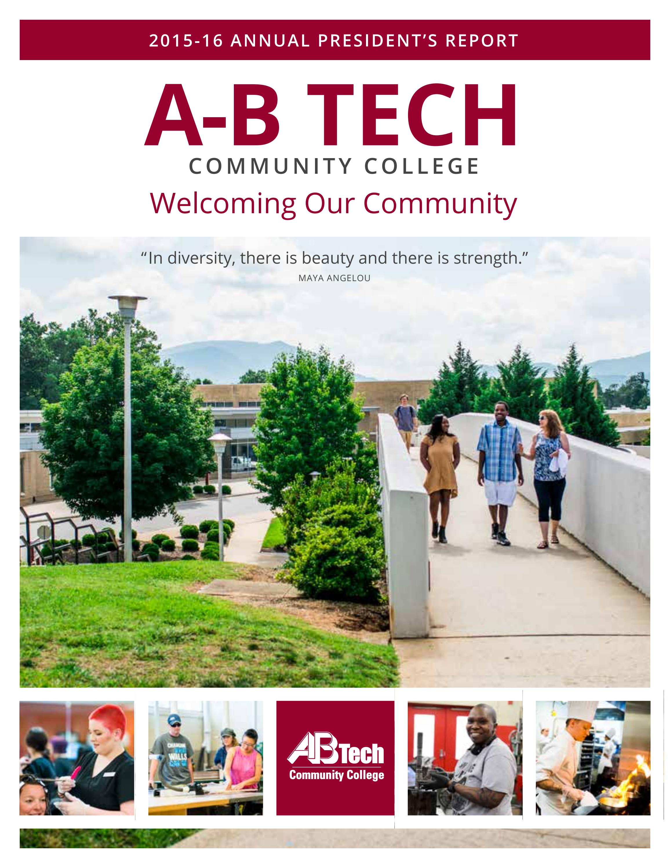 FY 2015-2016 A-B Tech Annual Report by Asheville Buncombe Technical ...
