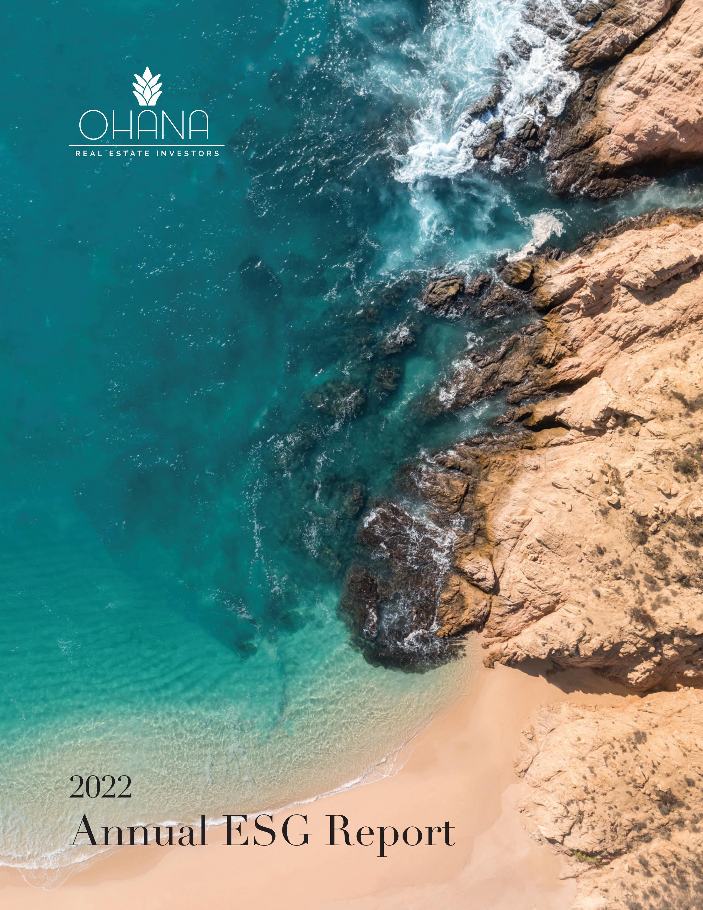 2022 Ohana Annual ESG Report by ohanare - Issuu