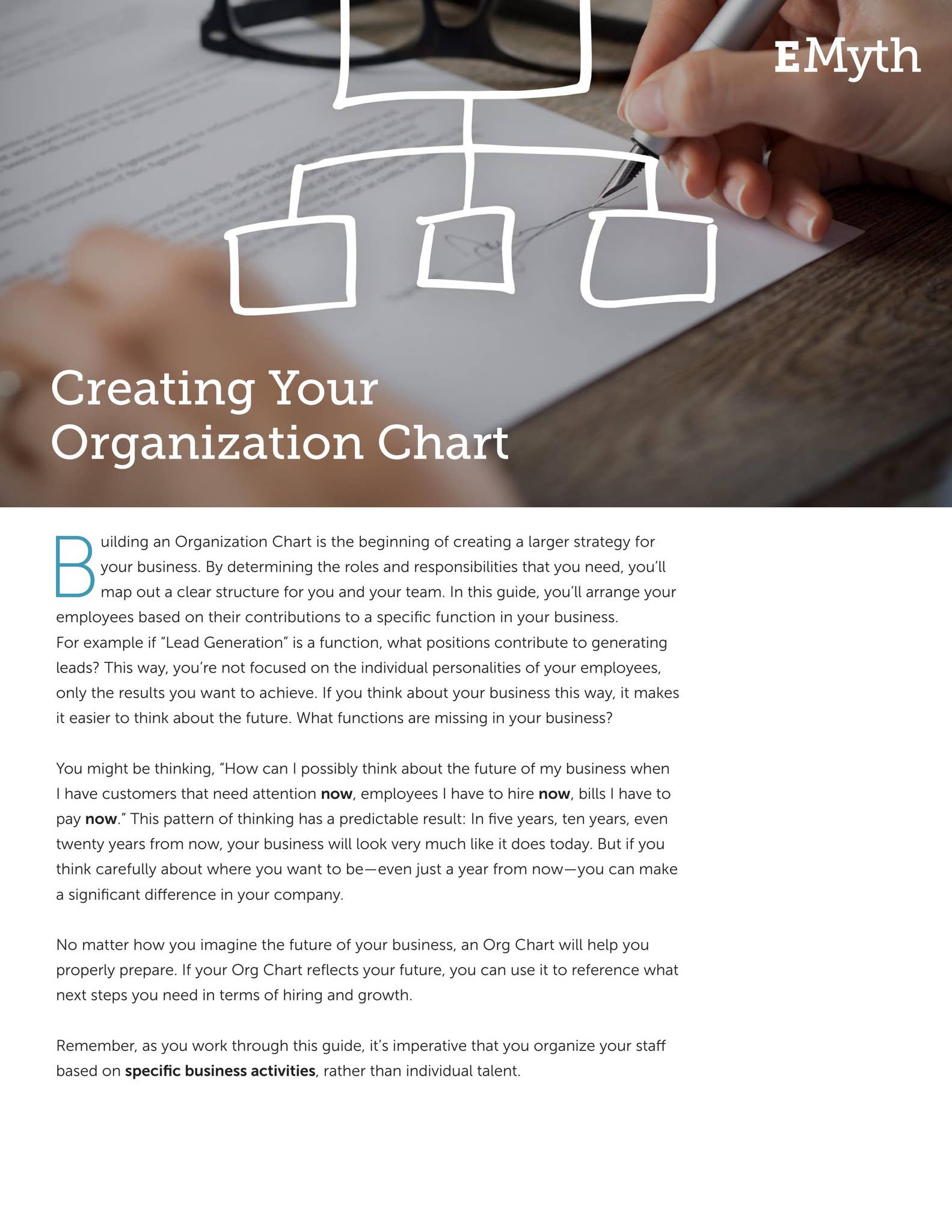 E-Myth: Creating Your Organization Chart Guide by 2X Global - Issuu