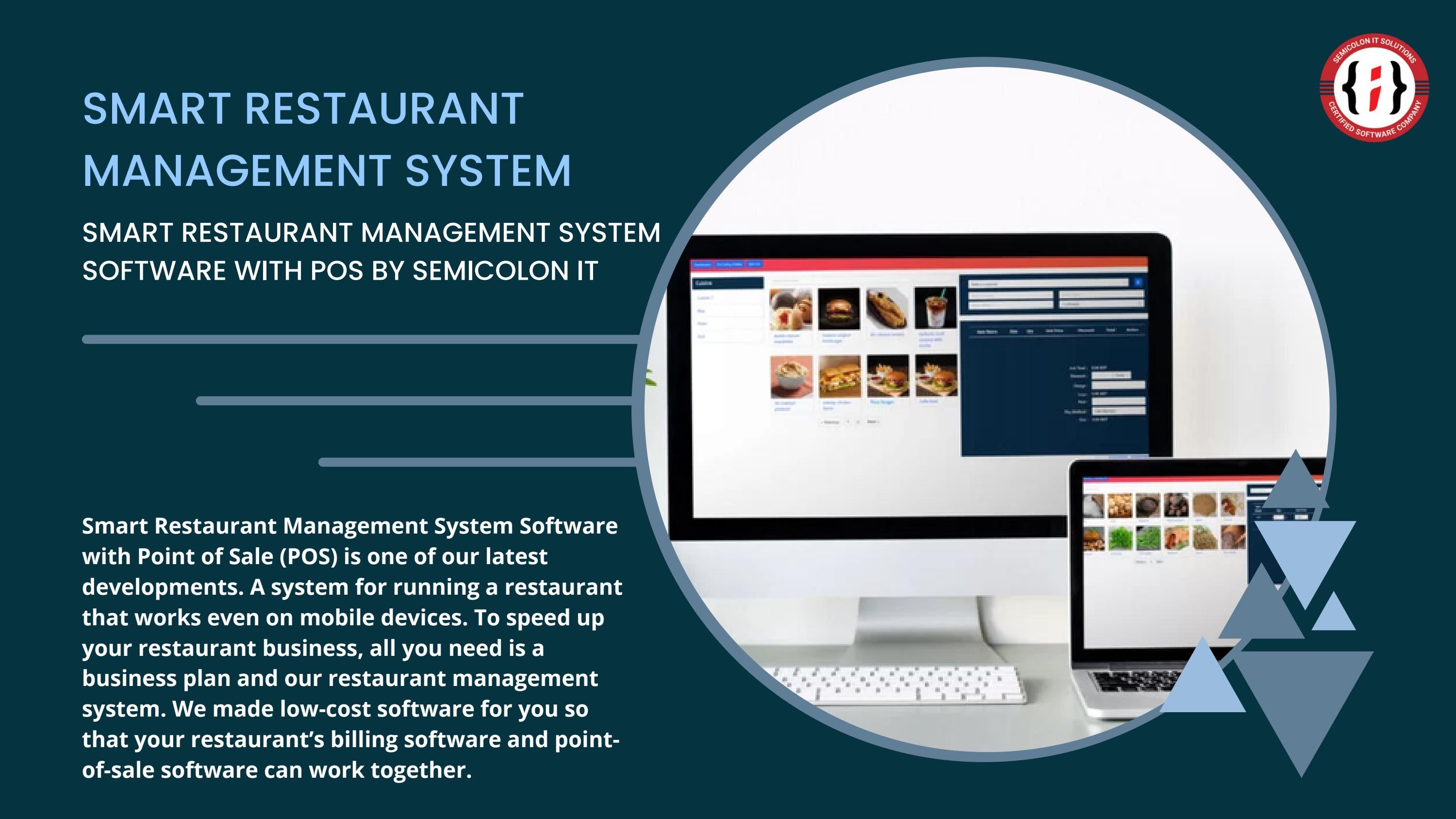 Smart Restaurant Management System Software with POS by Semicolon IT by ...