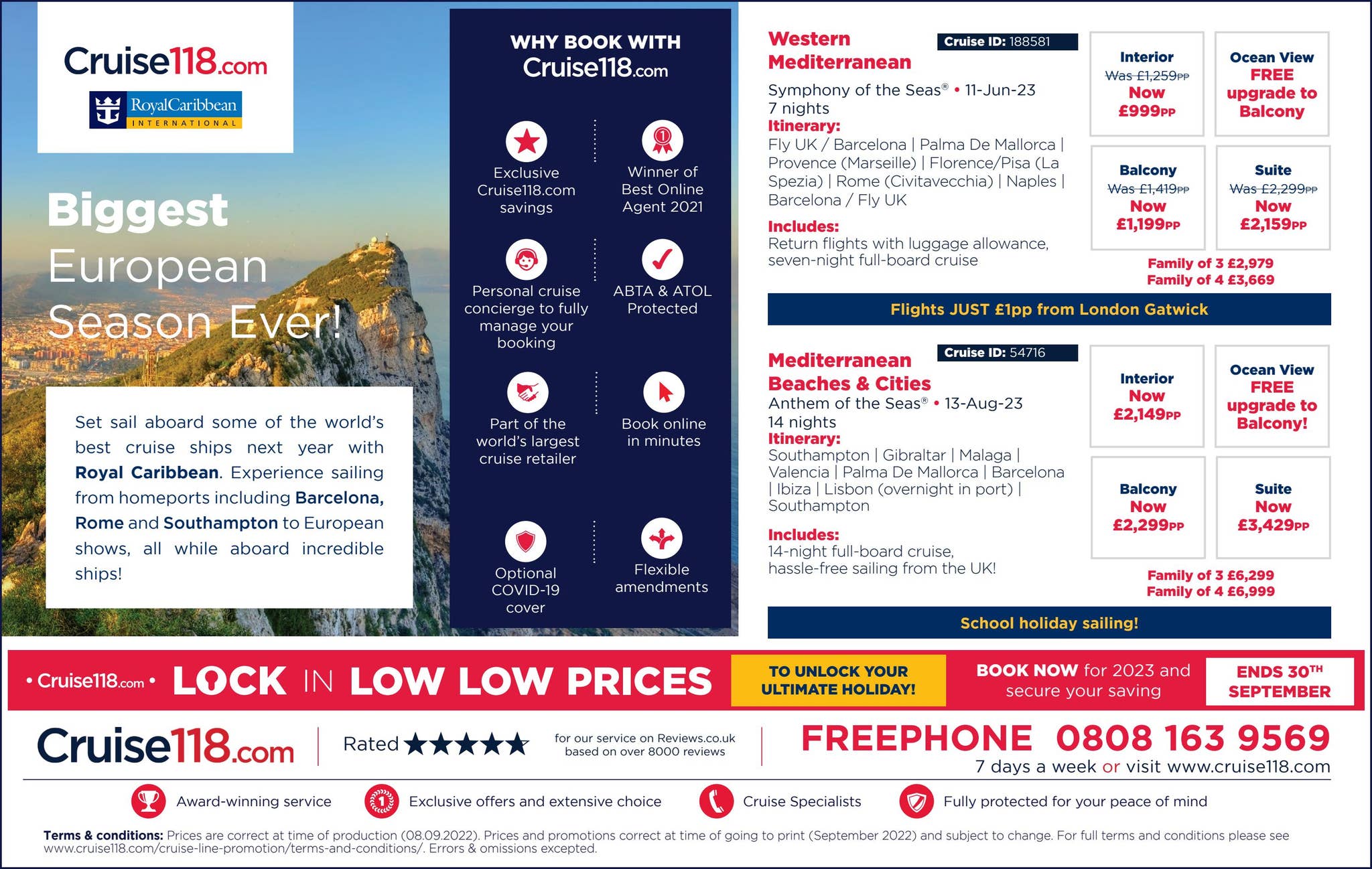 Cruise118 - Daily Mail advert Royal Caribbean 10/09/22 by WTH (UK) Ltd ...