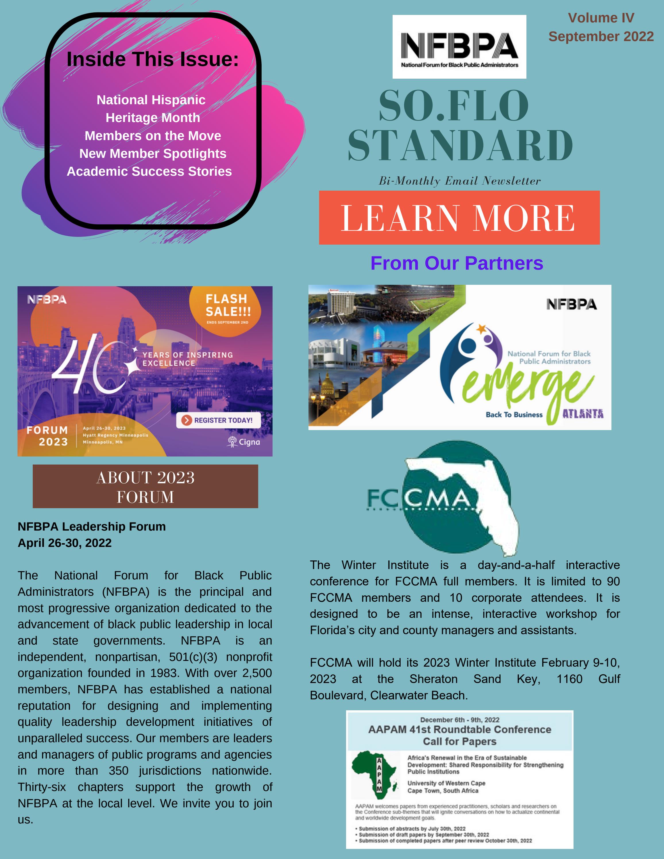 NFBPA So.Flo Standard Newsletter September 2022 by spectrumflorida - Issuu