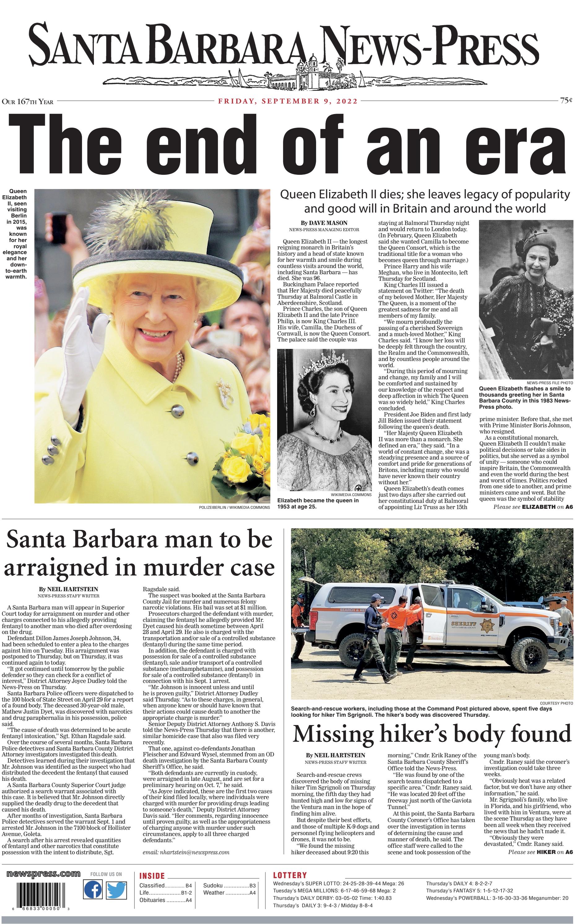 Santa Barbara News-Press: September 09, 2022 by Santa Barbara News ...