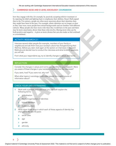 Cambridge IGCSE and O Level - Sociology by Cambridge International ...