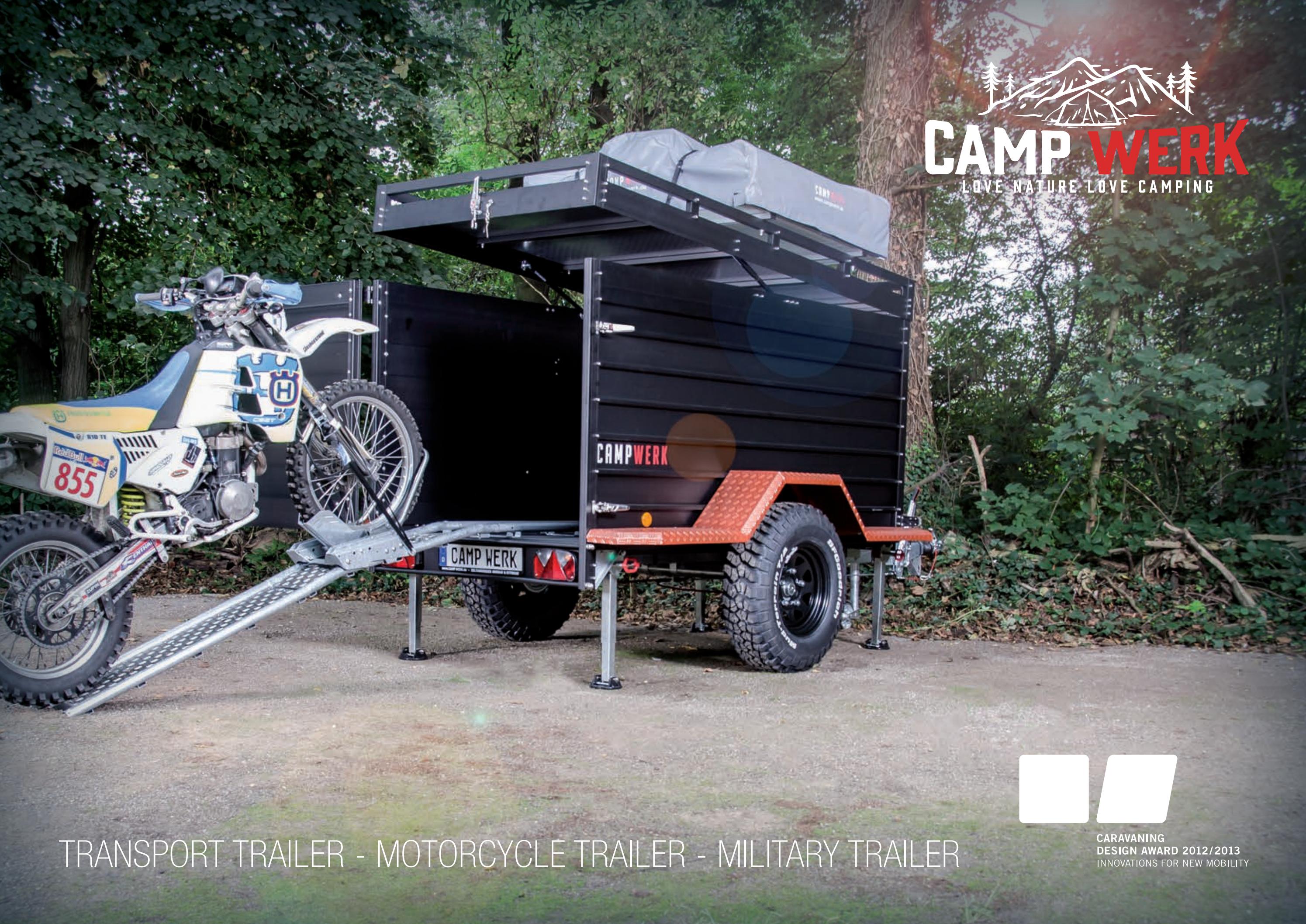 CAMPWERK Transport Trailer - Motorcycle Trailer - Military Trailer by ...
