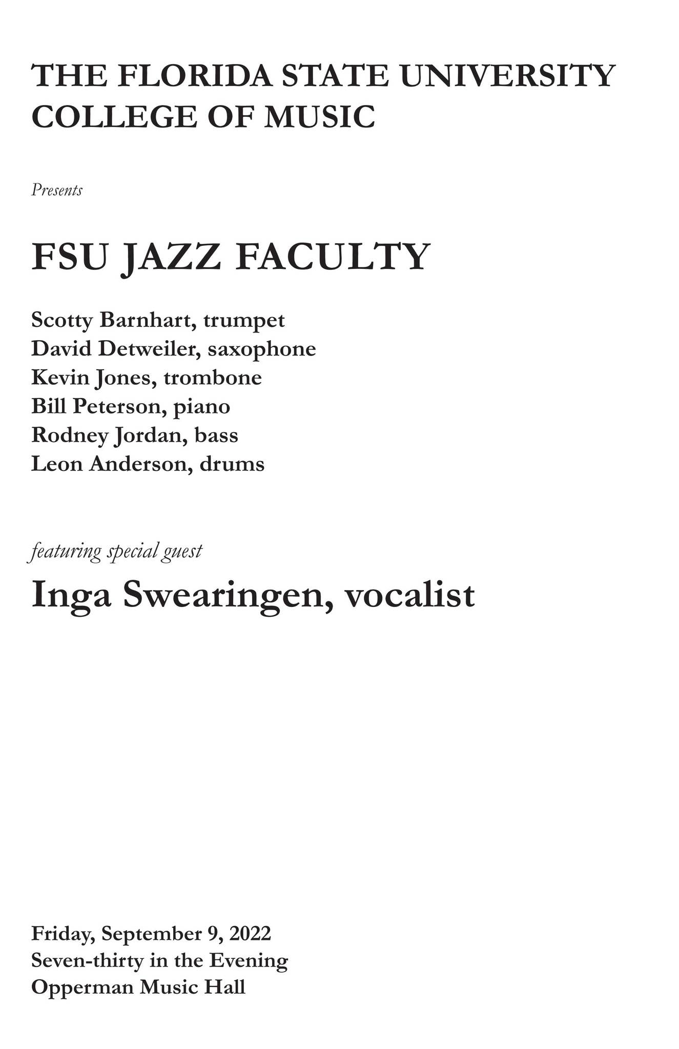 20220909_FSU Faculty Jazz w Inga Swearingen by Florida State University ...