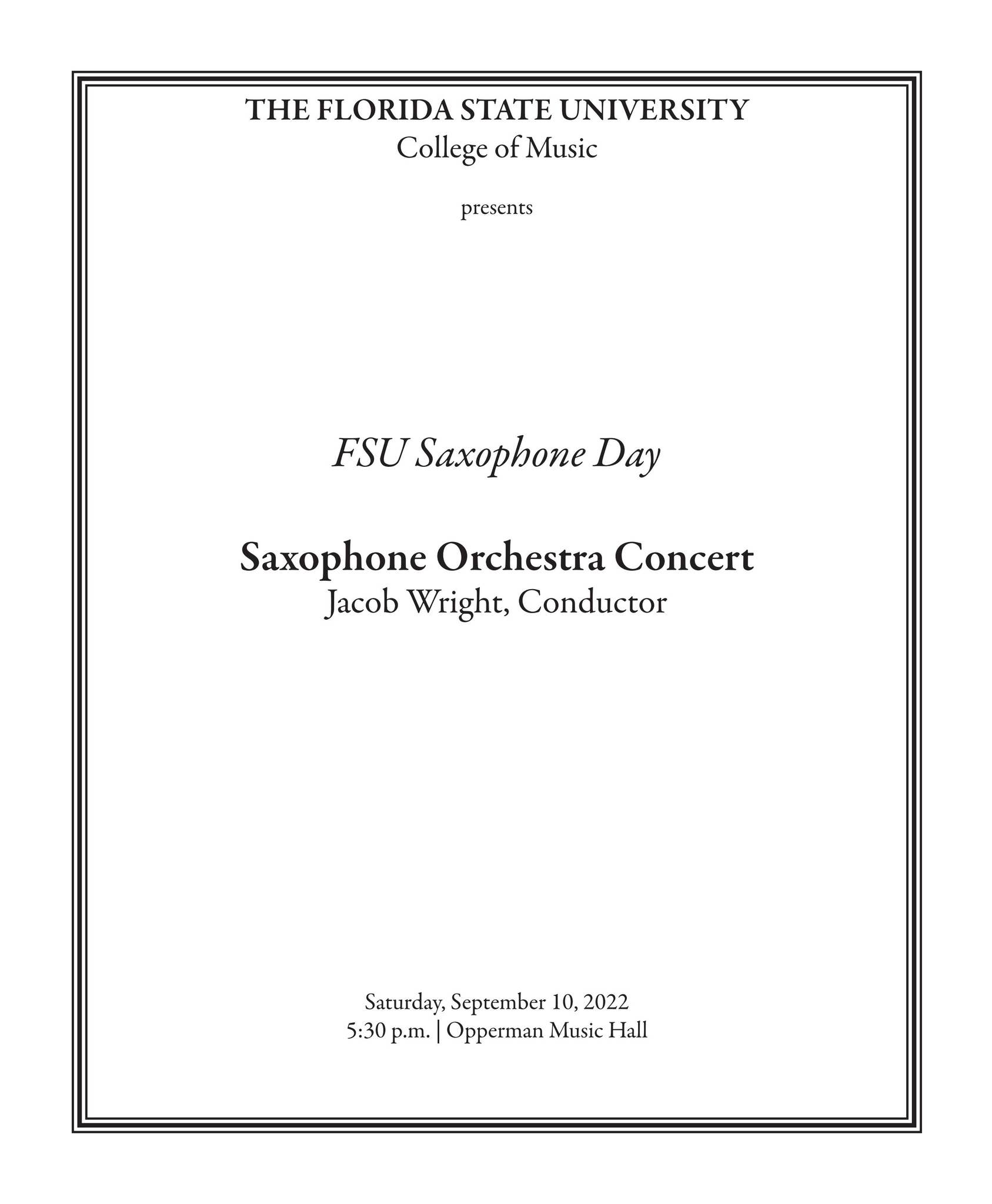 20220910_FSU Saxophone Day - Orchestra by Florida State University ...