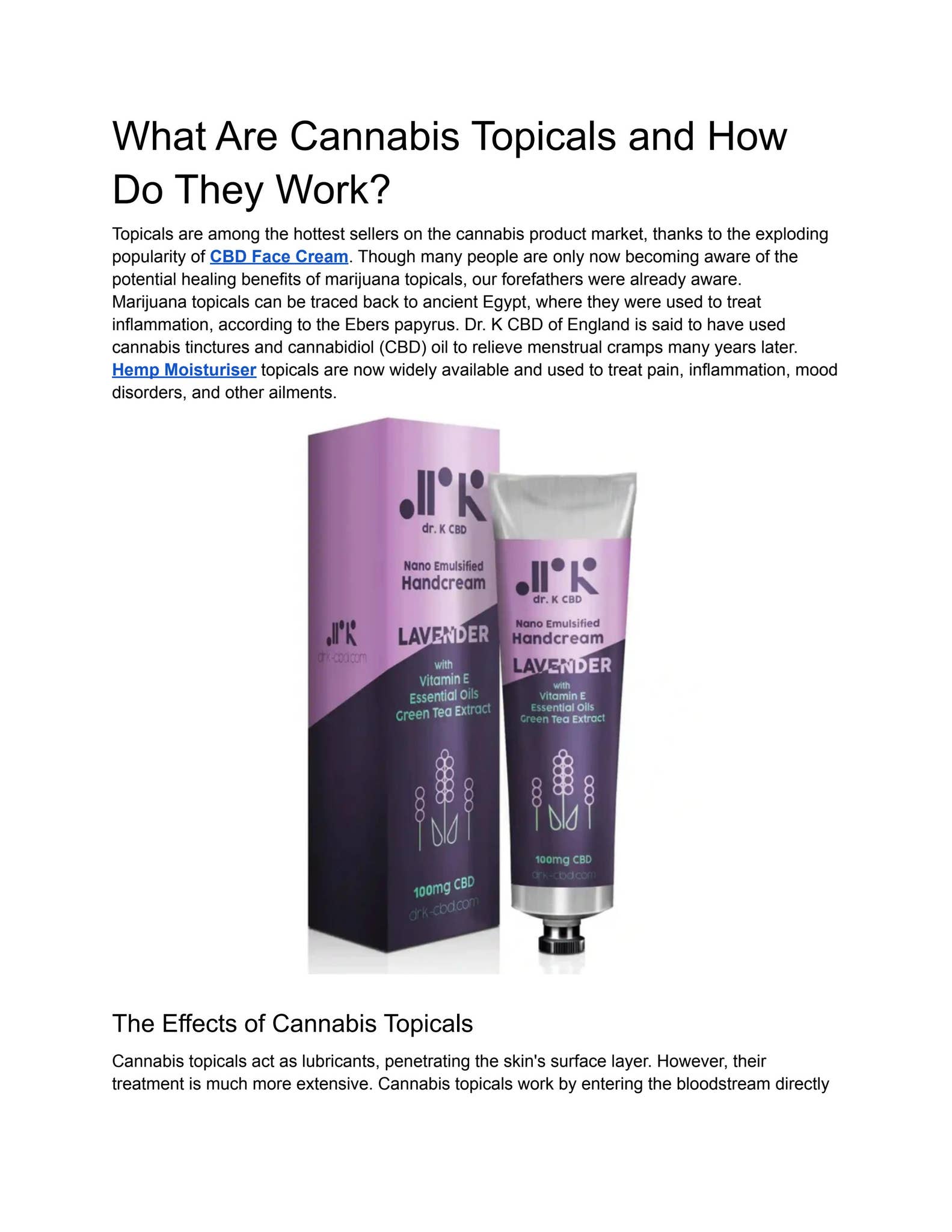 What Are Cannabis Topicals and How Do They Work? by jamesmary123 - Issuu