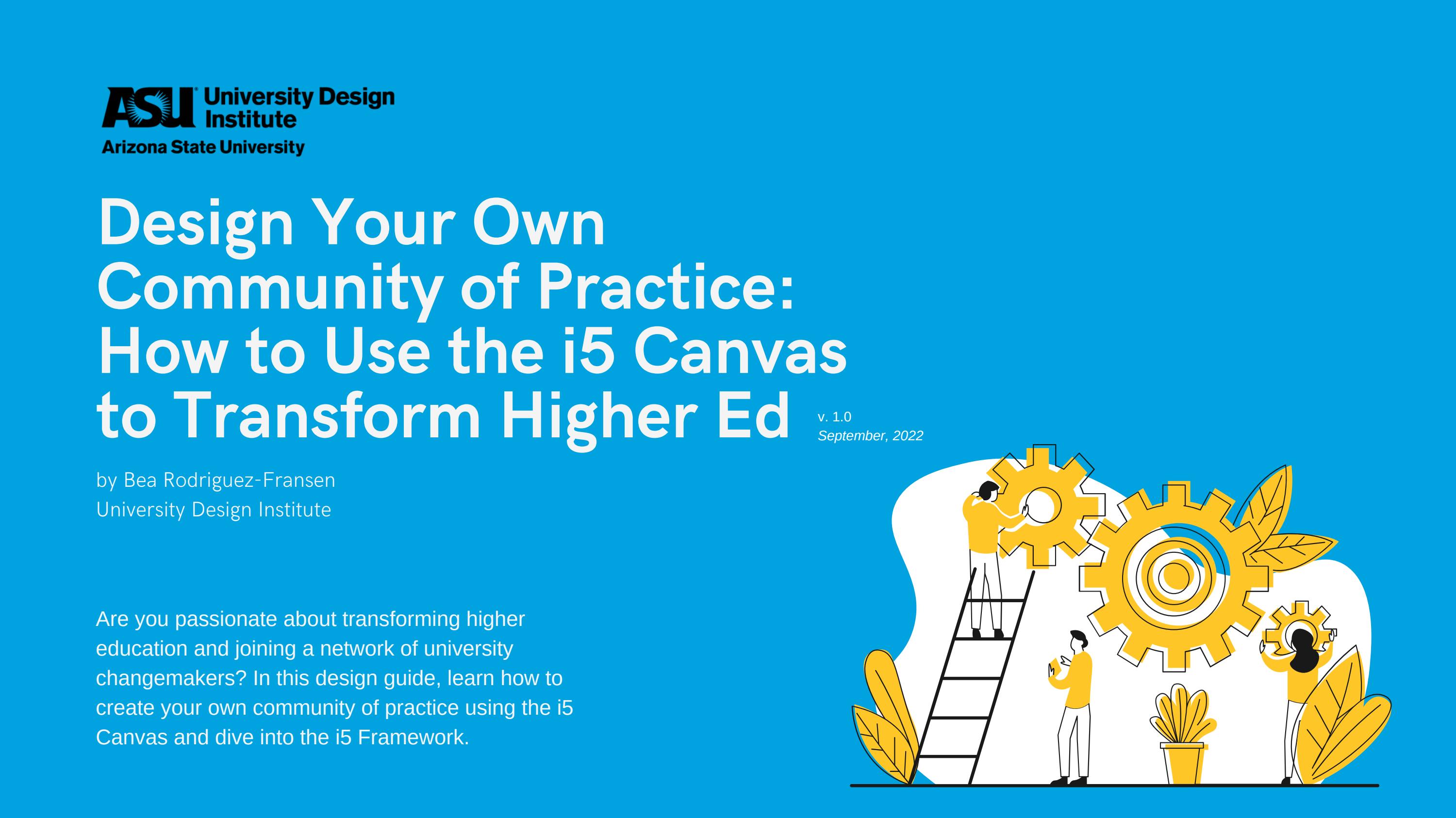 Design Your Own CoP by University Design Institute - Issuu