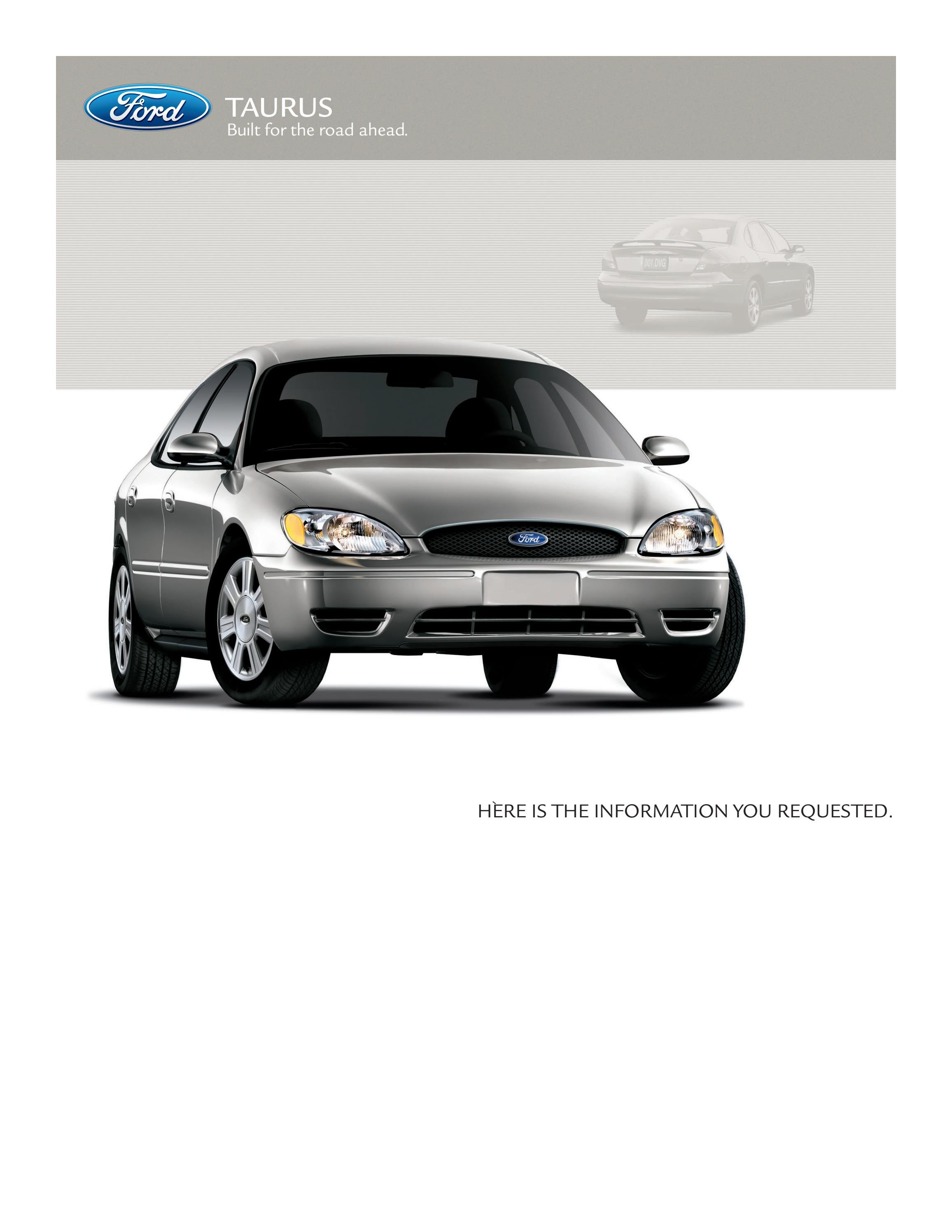 Ford Taurus brochure 2005 by Arianna Emer - Issuu