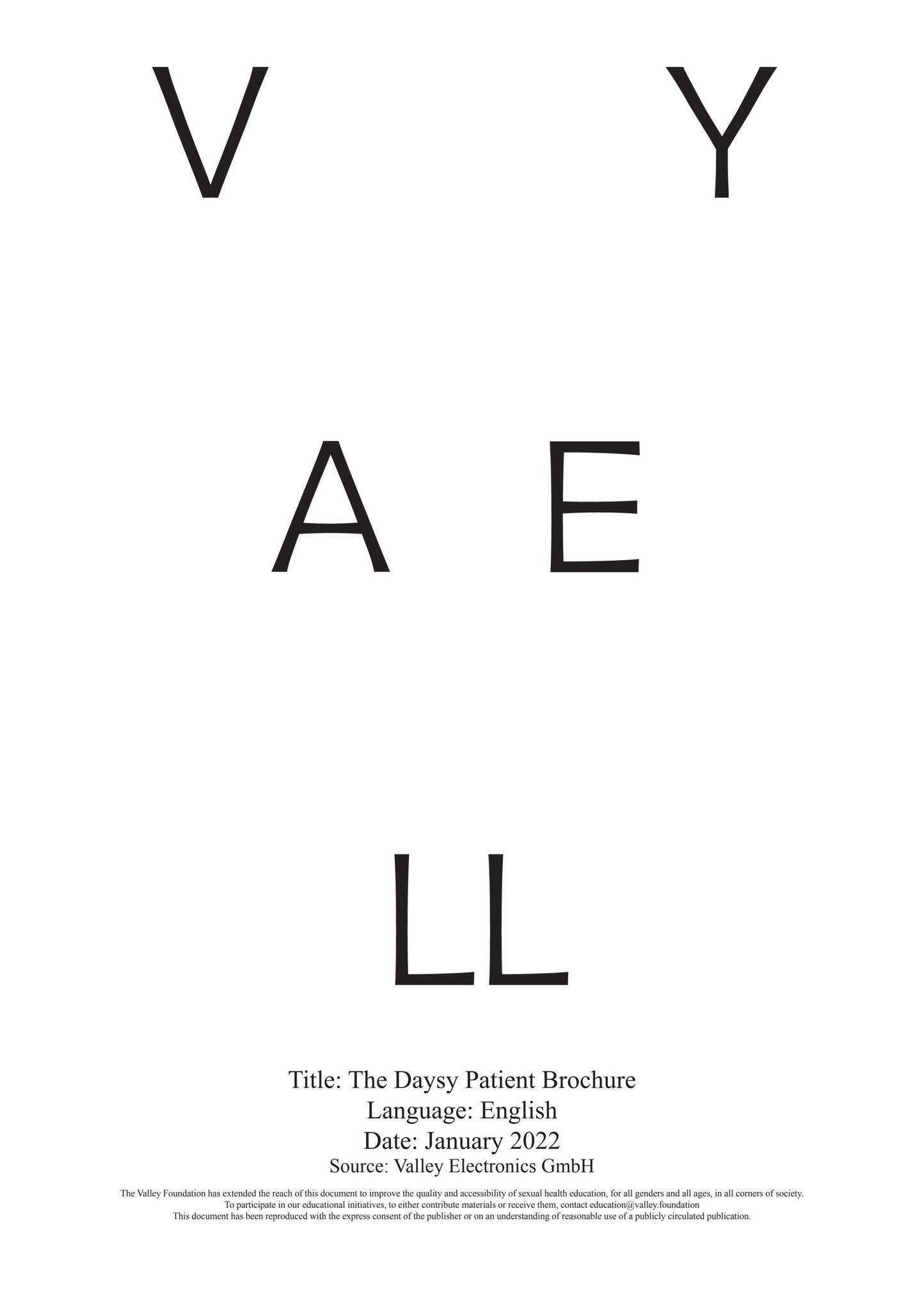 The Daysy Fertility Monitor Patient Brochure by valley.foundation - Issuu