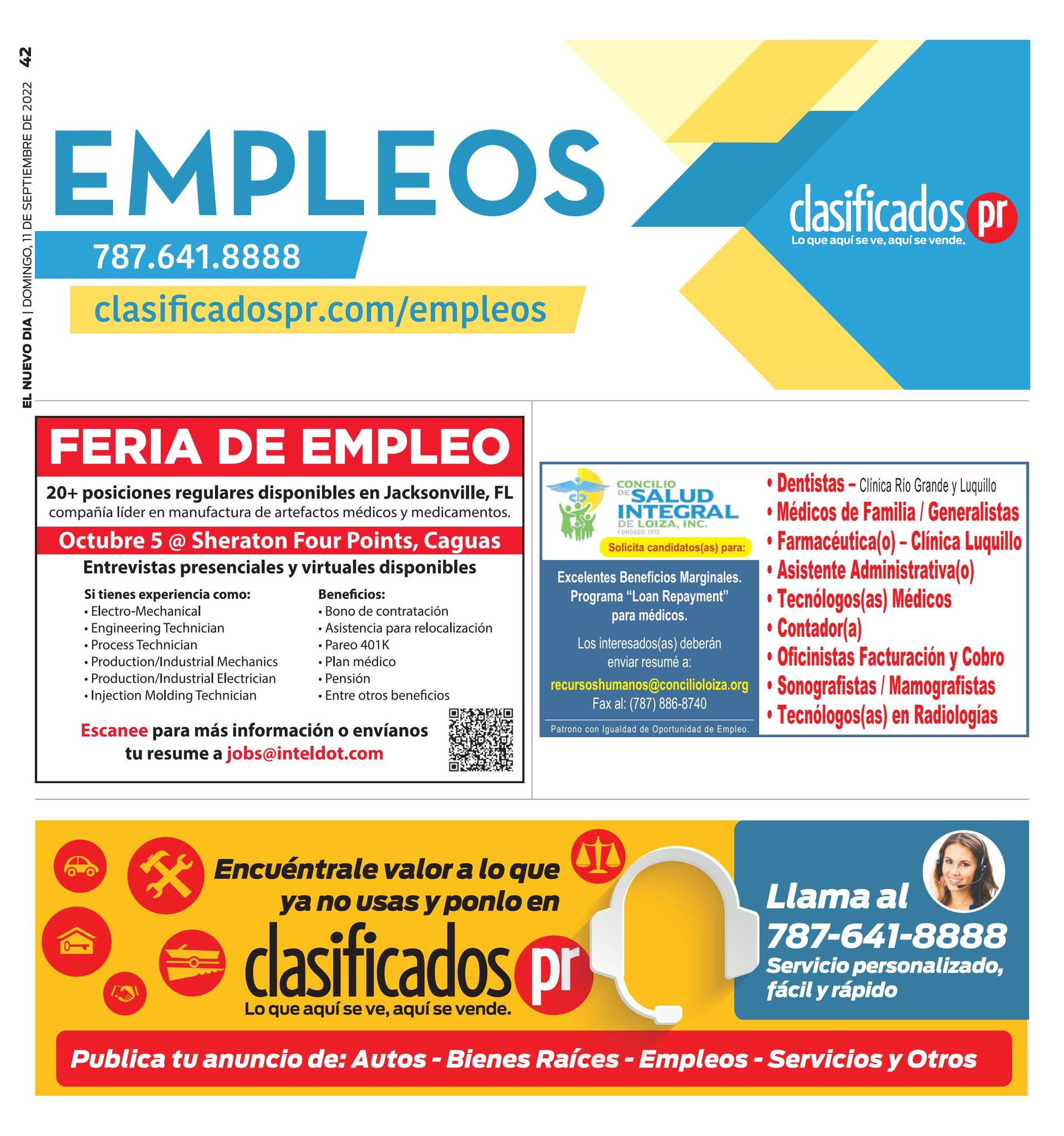 Empleos PR 09 11 2022 by ClasificadosPR.com - Issuu