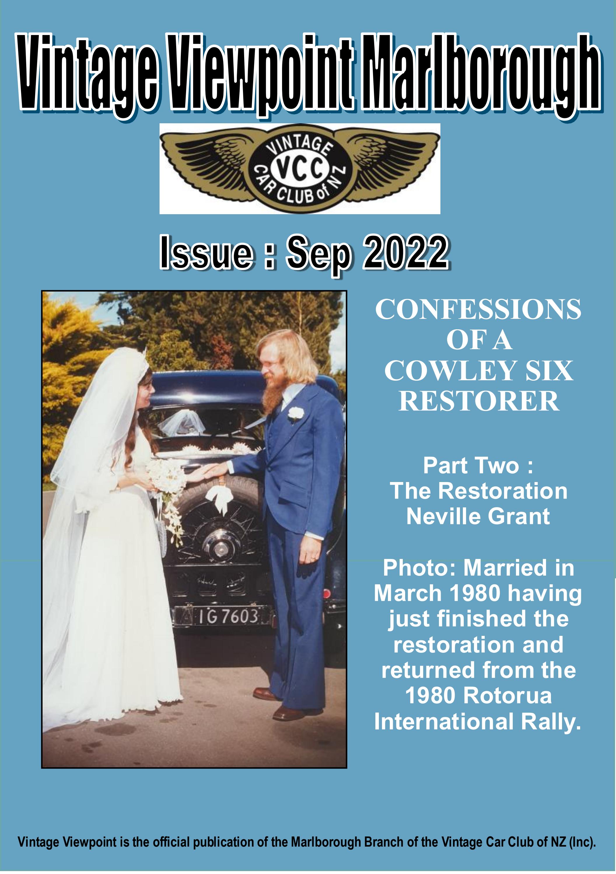 VCC MARLBOROUGH VINTAGE VIEWPOINT SEPT 2022 by Vintage Car Club of New ...