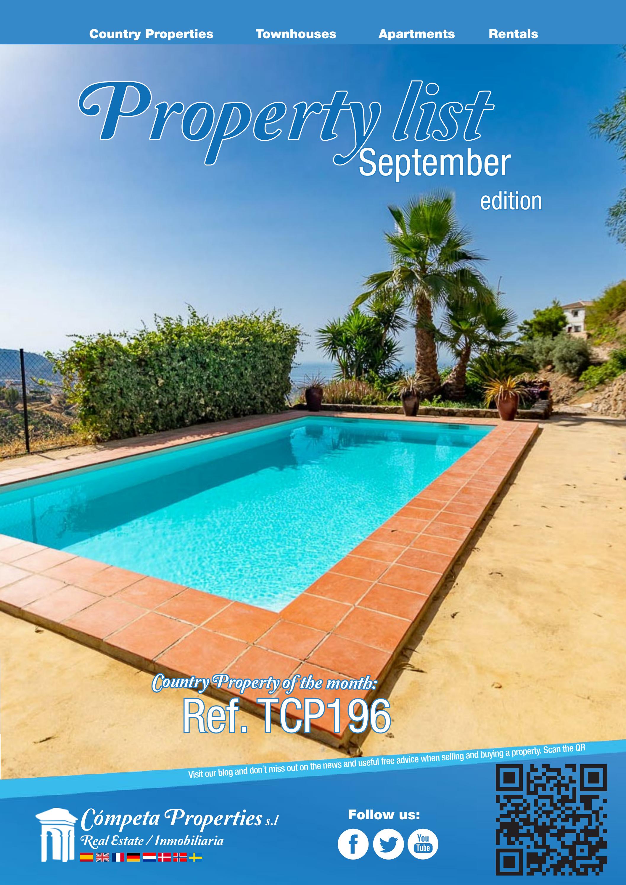 PROPERTY LIST SEPTEMBER 2022 by Competa Properties S.L. - Issuu