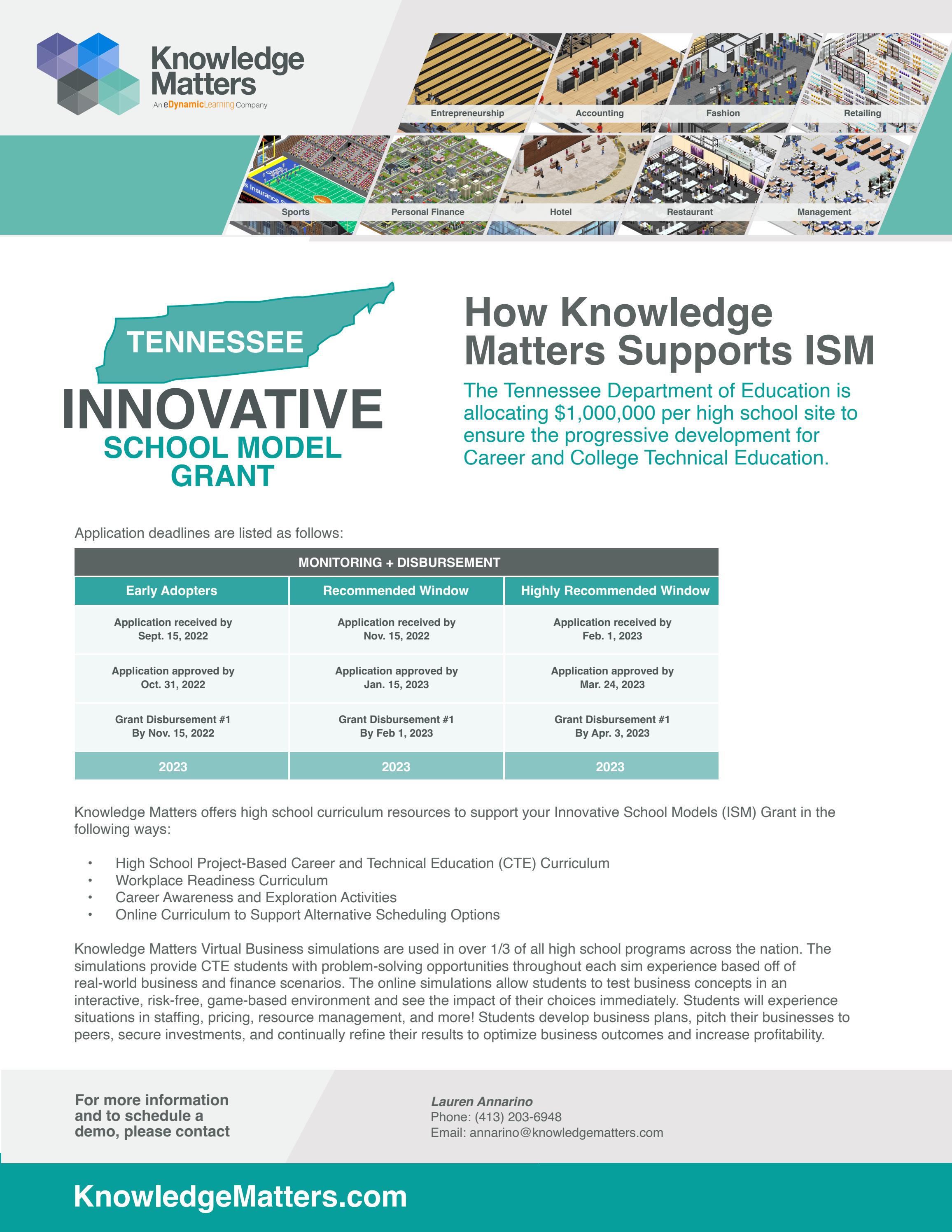 ISM-Grant Tennessee Flyer by edynamiclearning - Issuu