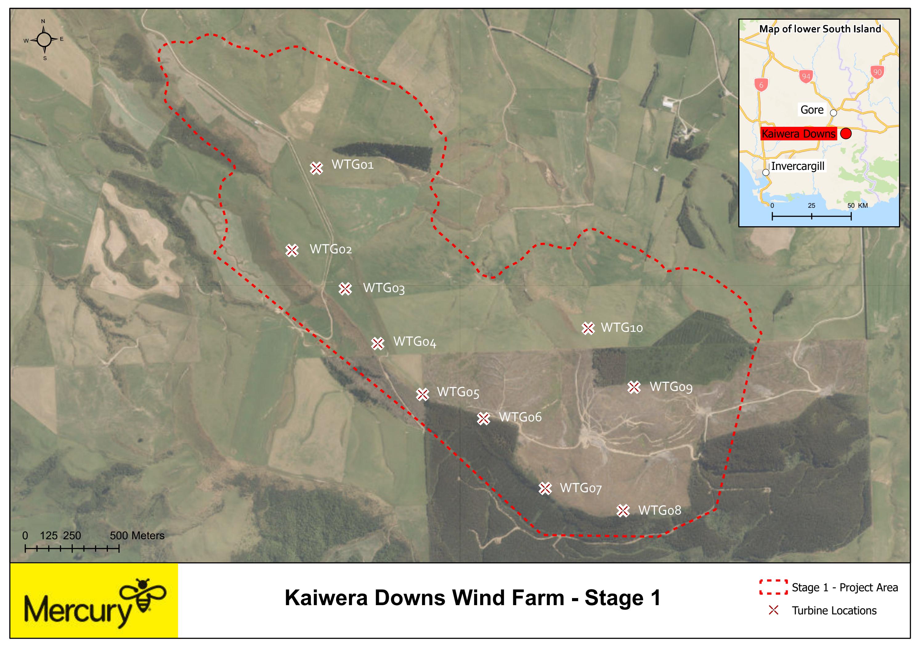 Kaiwera Downs Wind Farm - Stage 1 Map by Mercury - Issuu
