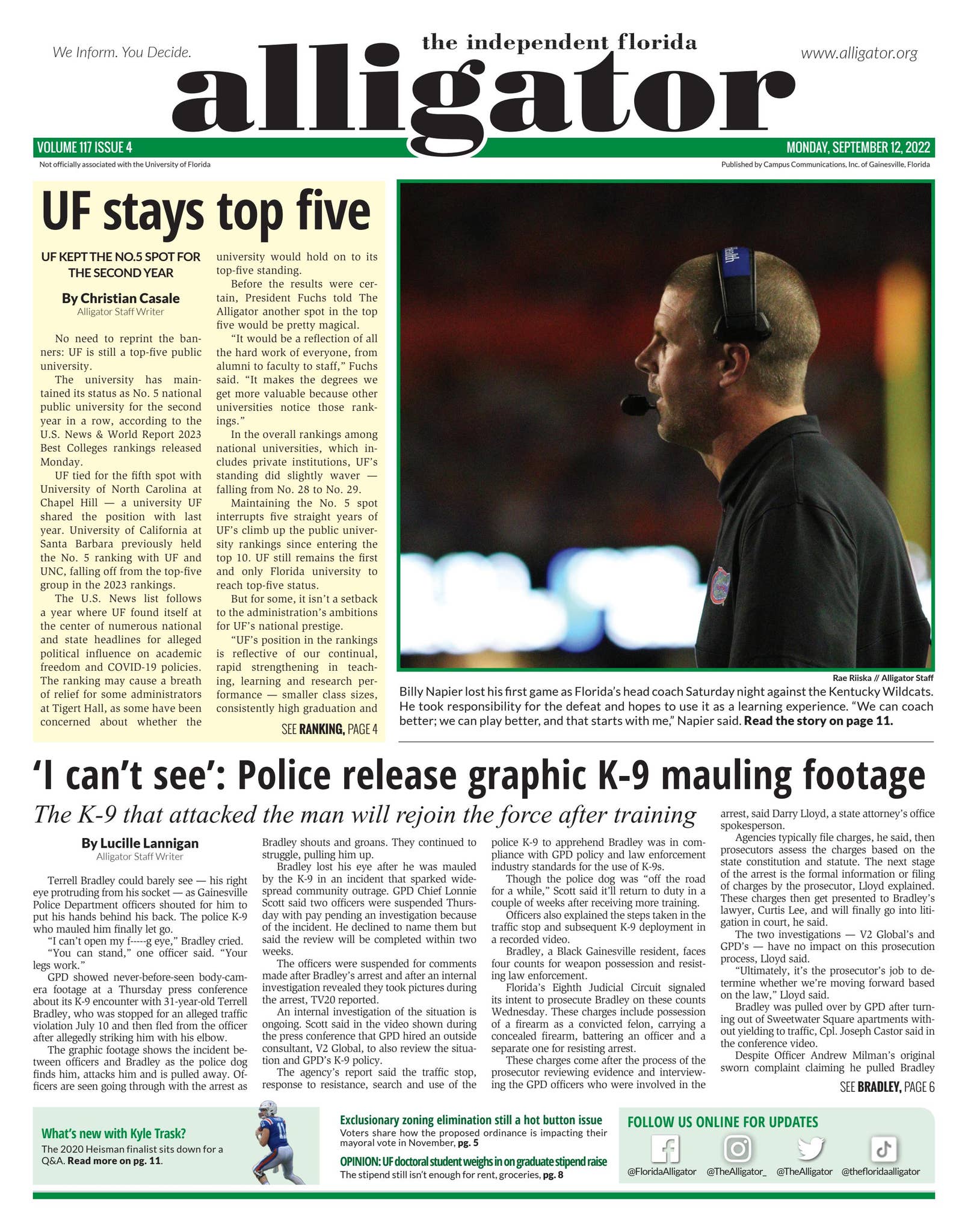 Monday, September 12, 2022 by The Independent Florida Alligator - Issuu