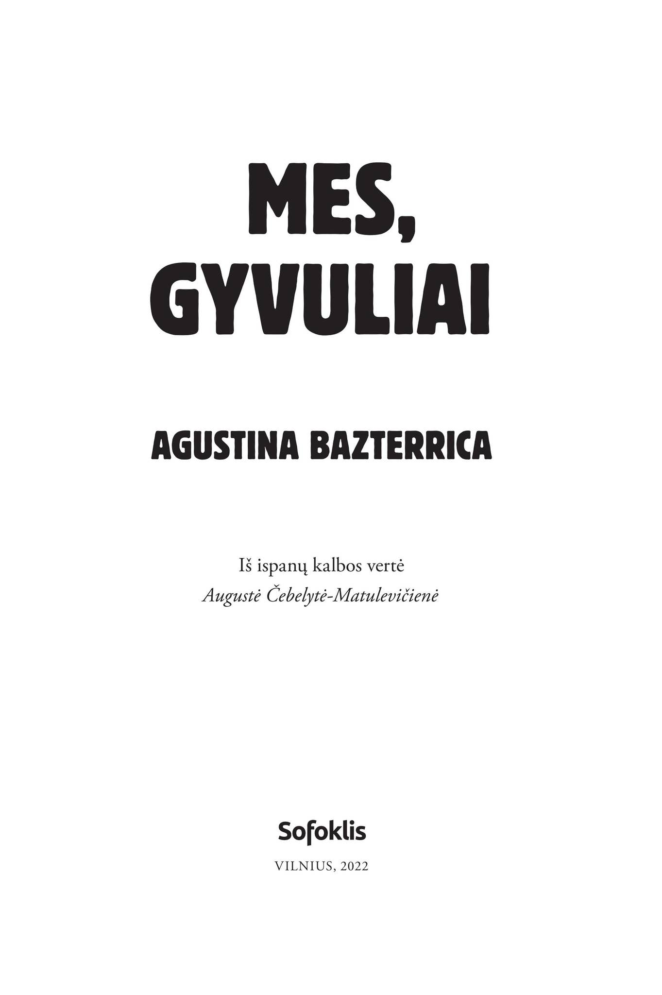 Mes, gyvuliai by knygos.lt - Issuu