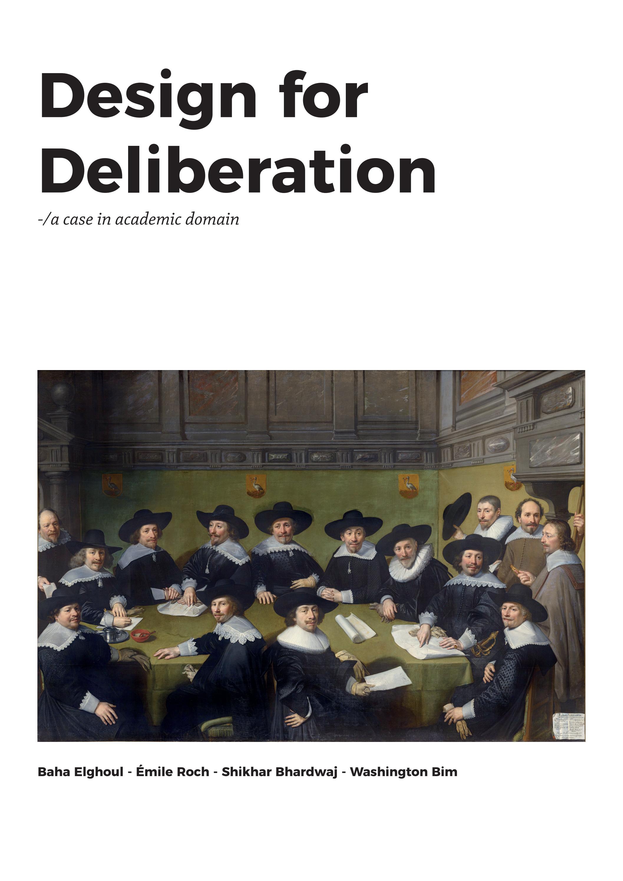Design for Deliberation - Interaction Design by Shikhar Bhardwaj - Issuu