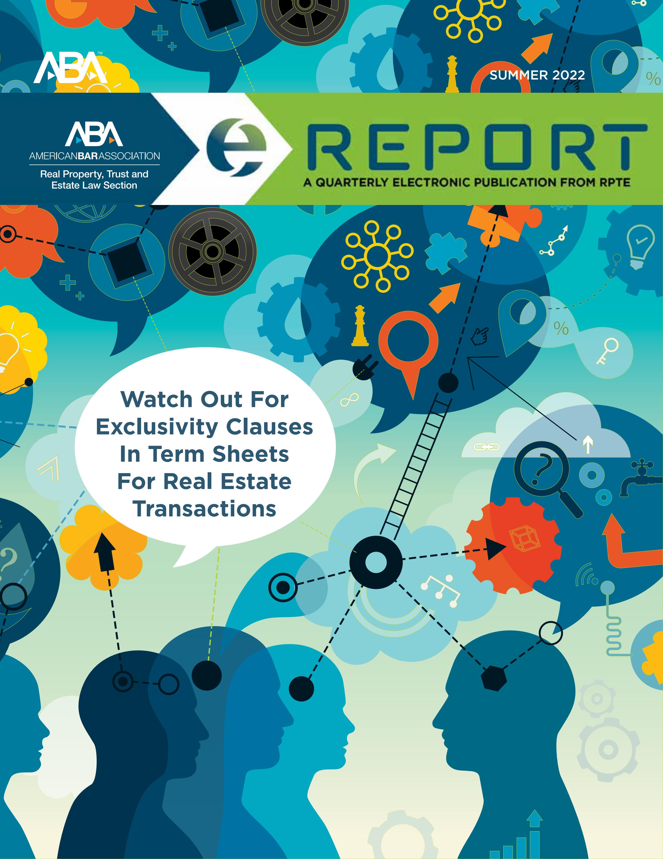 EReport 2022 Summer ABA Section Of Real Property Trust And Estate