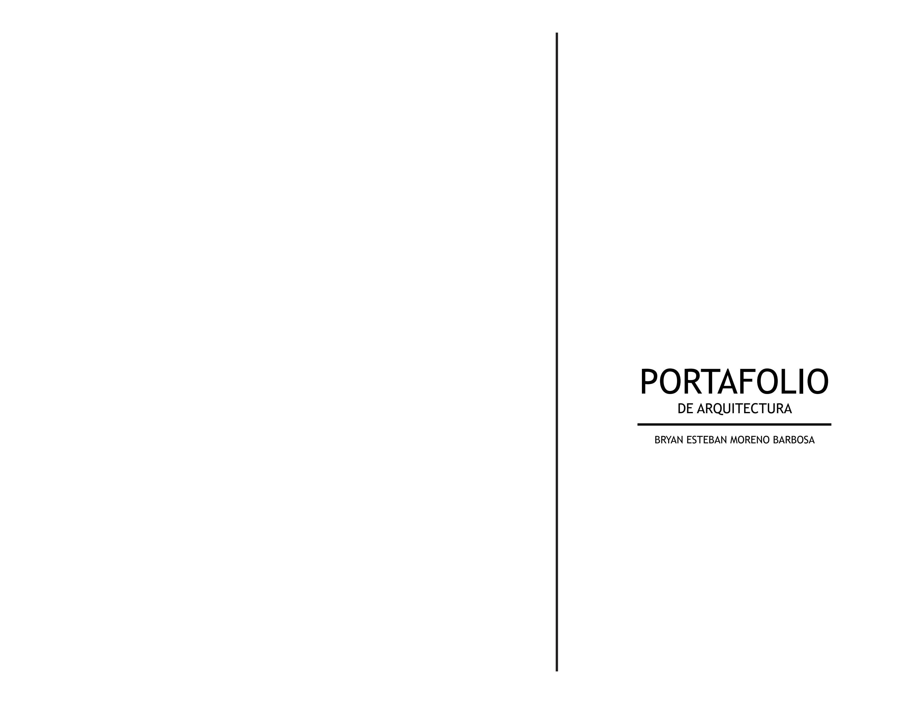 Portafolio de Arquitectura - Bryan Esteban Moreno Barbosa by Arq. Bryan ...