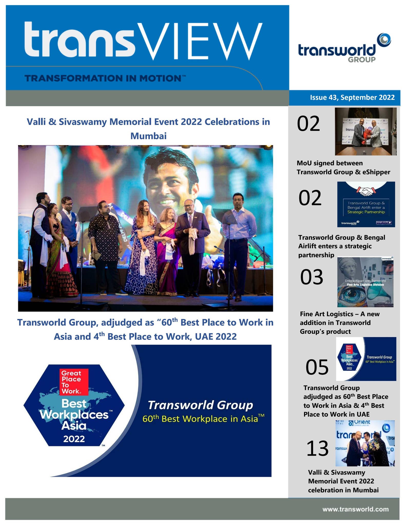 TransVIEW September 2022 by Transworld Group - Issuu