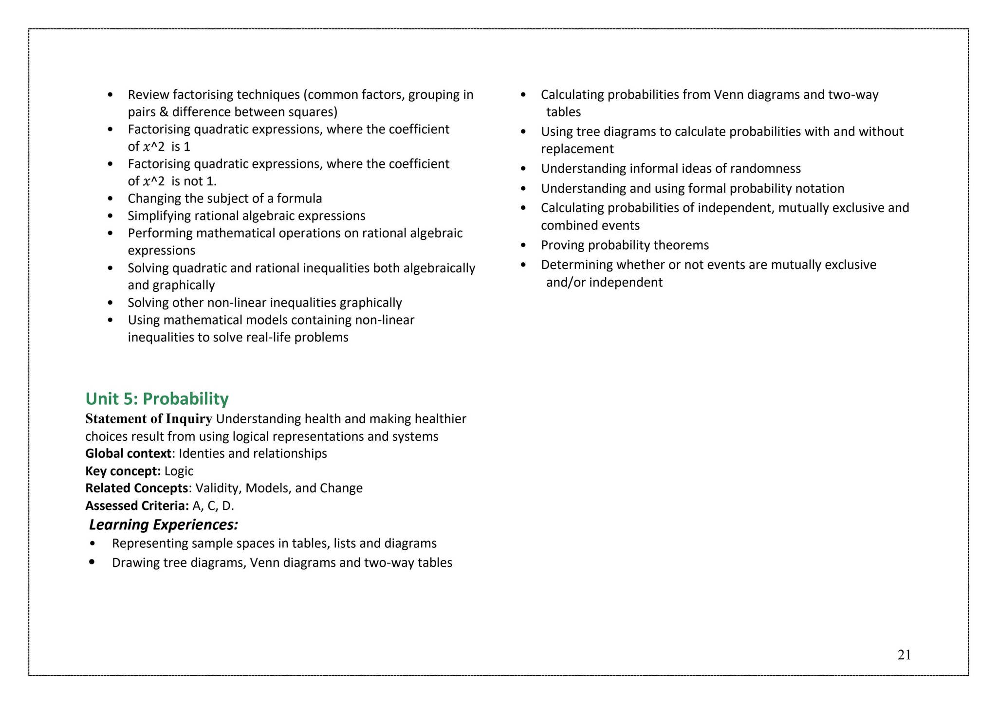 Grade 9 Curriculum Guide 2022-2023 by Raha International School - Issuu