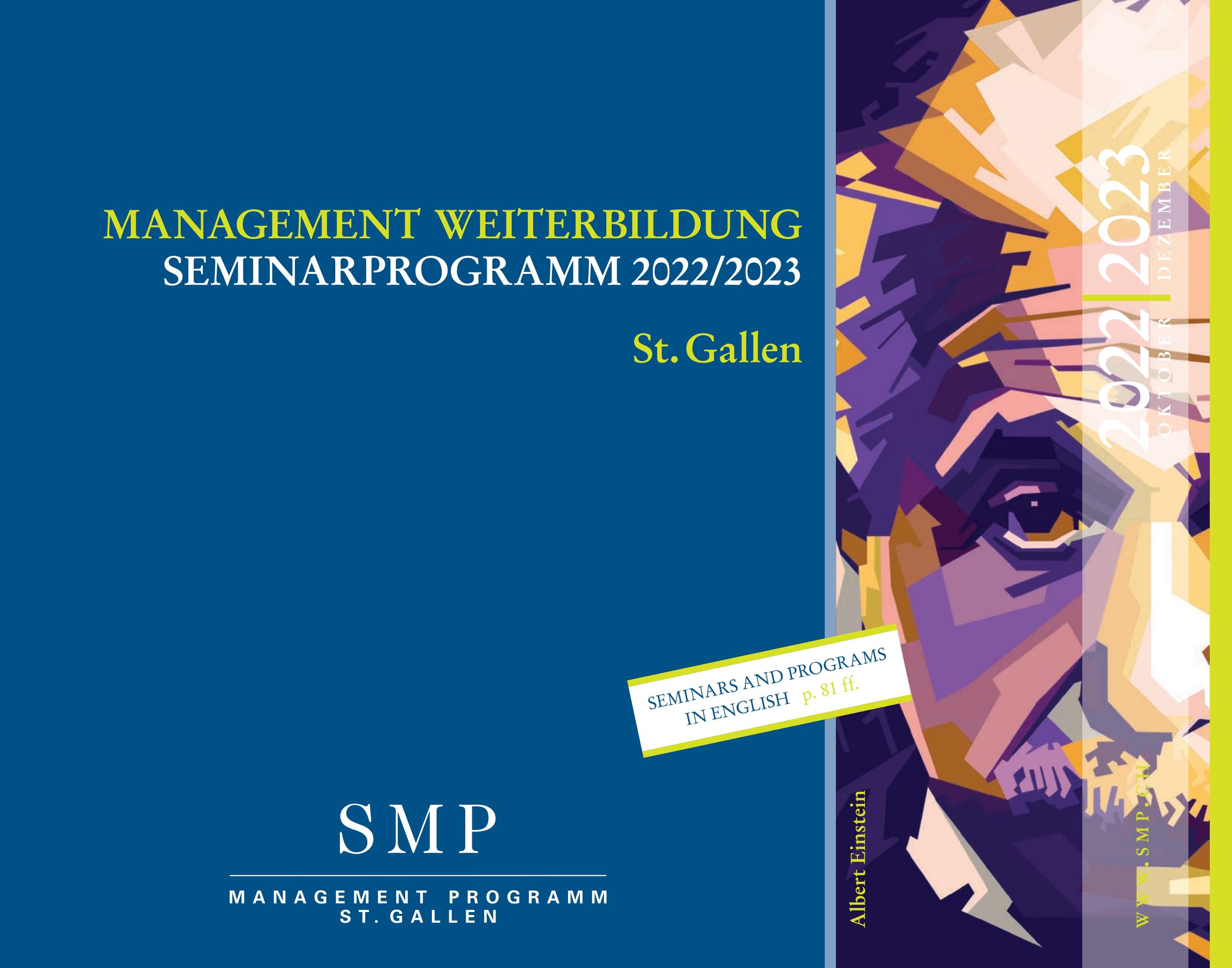 SMP St. Gallen Seminarprogramm by SMP Management Programm St. Gallen ...