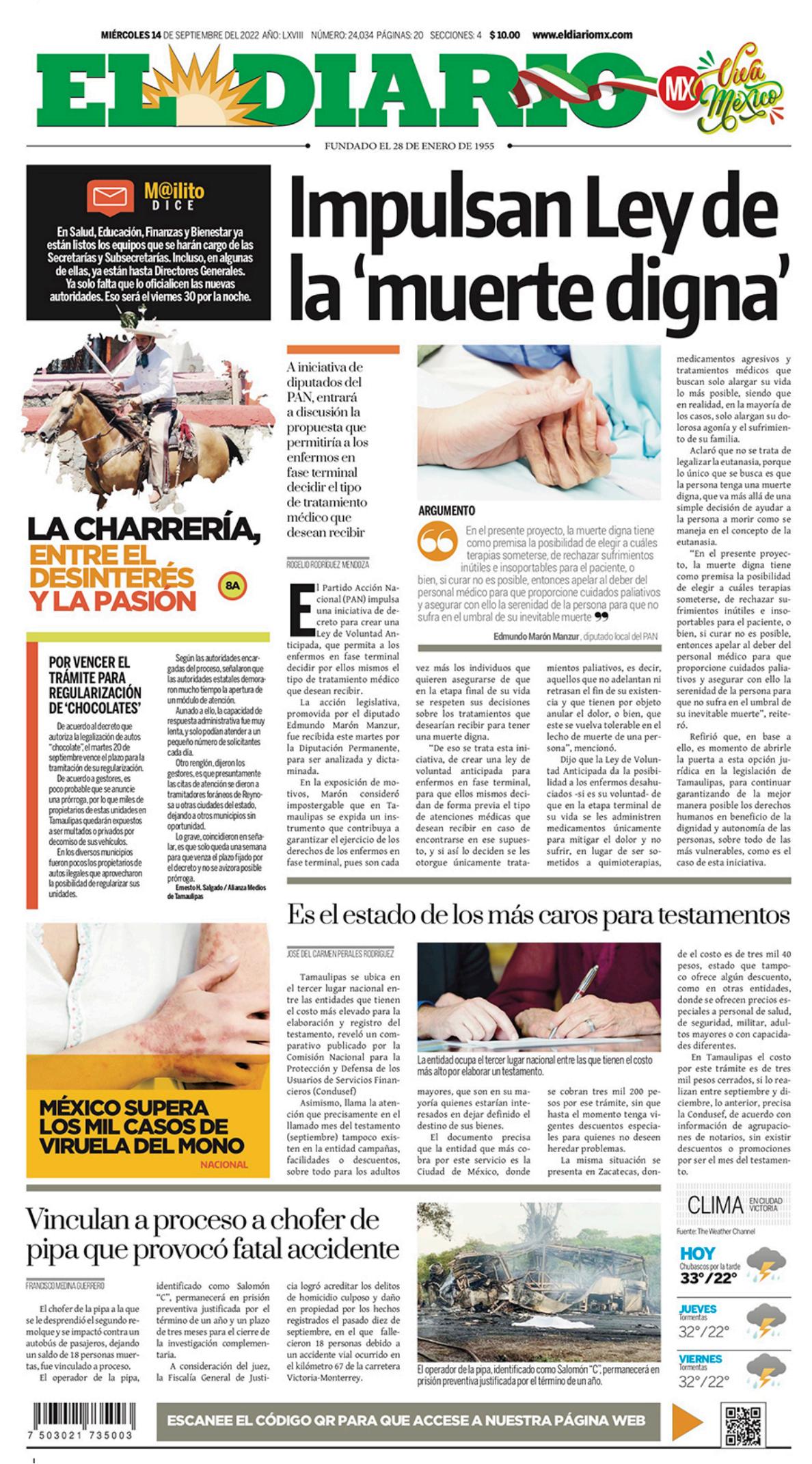 El Diario #24,168 by El Diario de Ciudad Victoria - Issuu