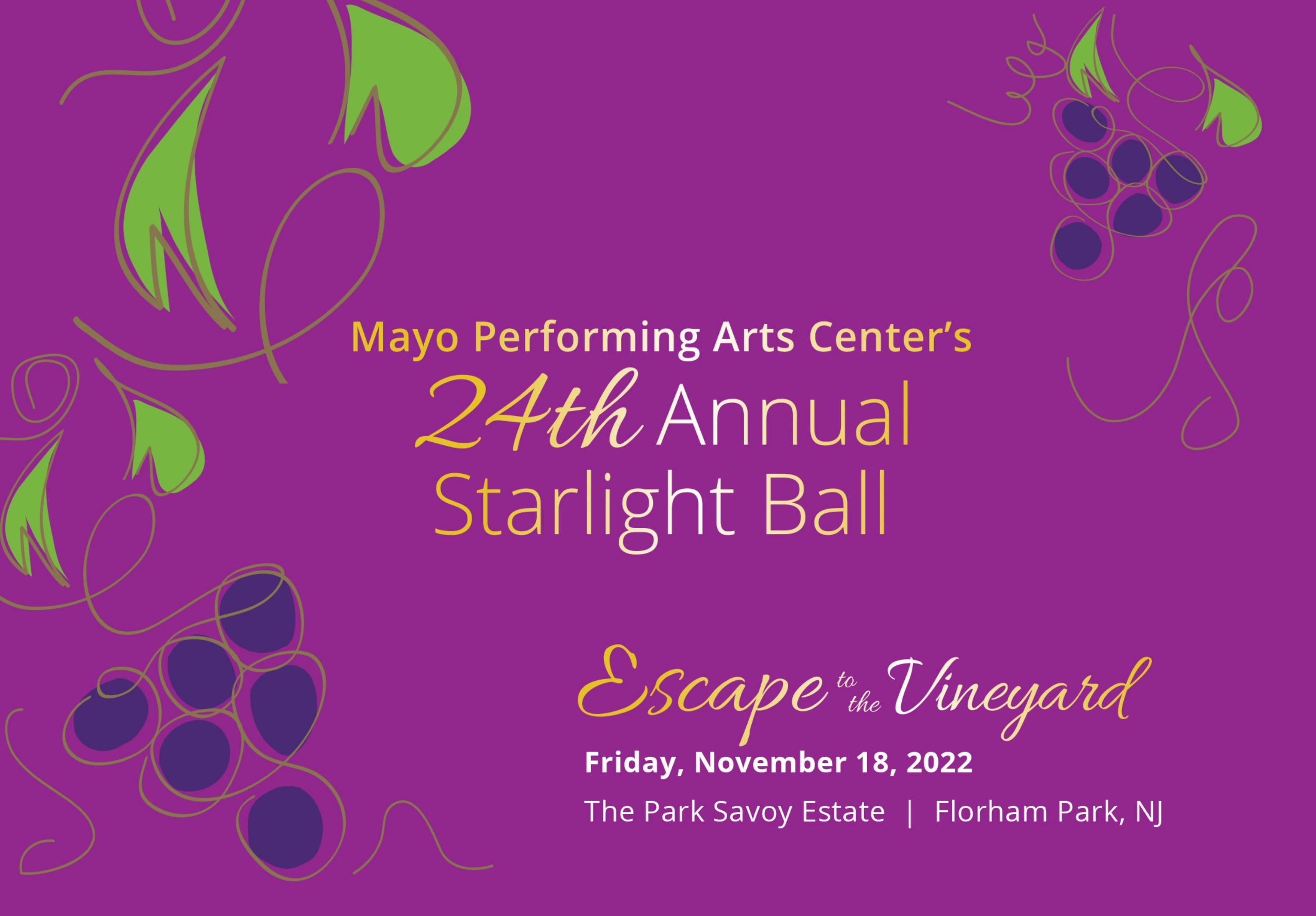Starlight Ball 2022 Invitation by Mayo Performing Arts Center - Issuu