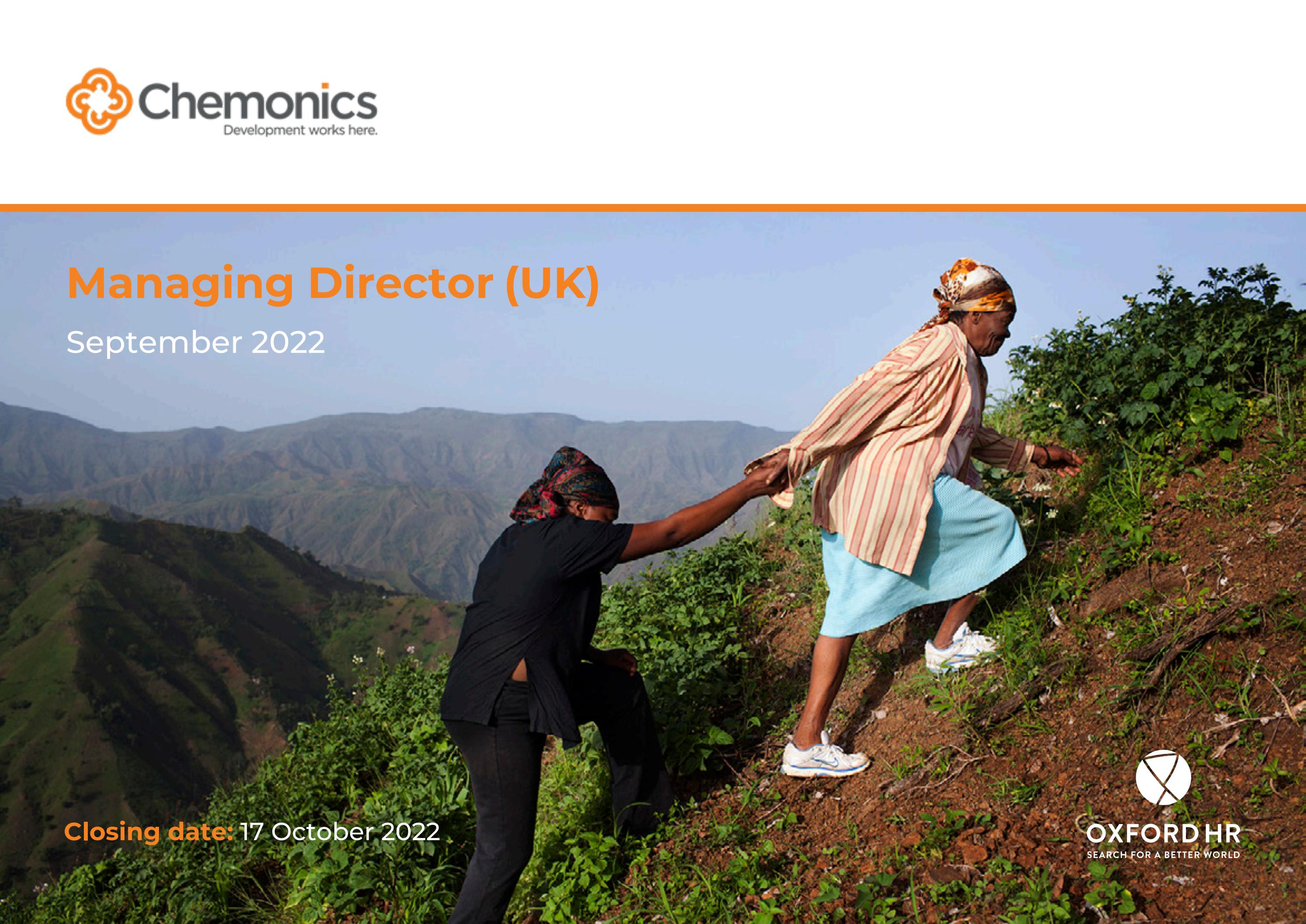 Chemonics - Managing Director UK by Oxford HR - Issuu