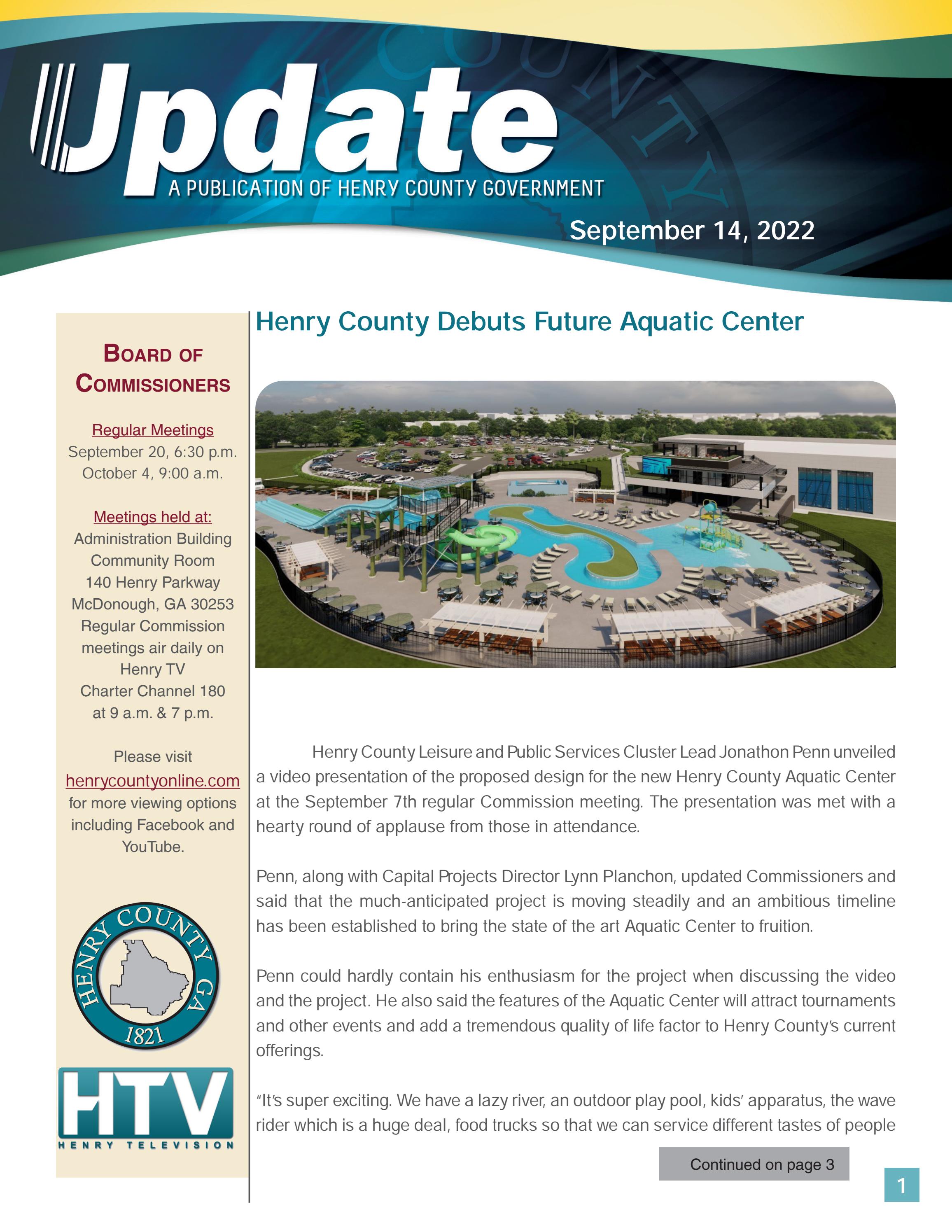 Henry County Update-Newsletter by Henry County Government - Issuu