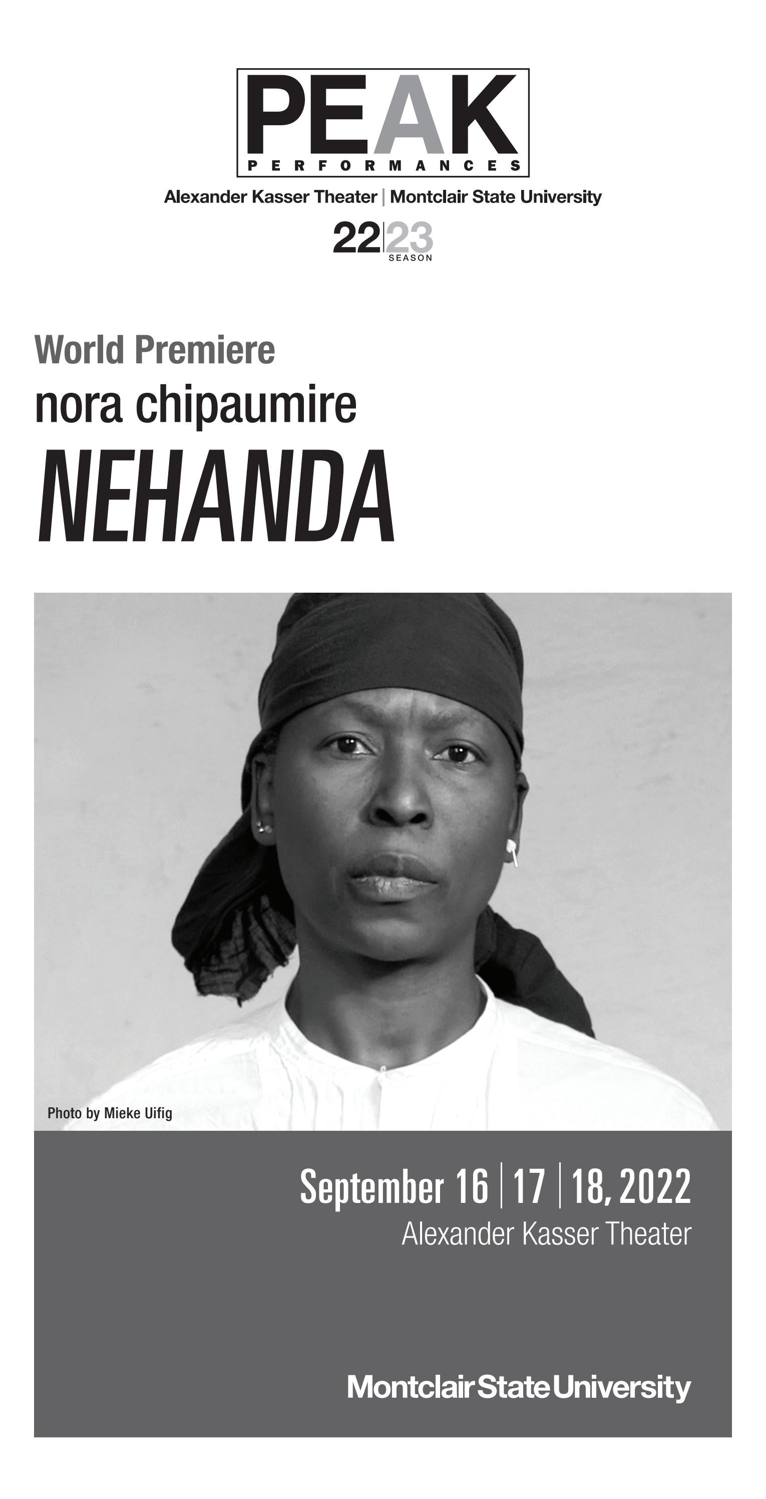 NEHANDA by nora chipaumire by PEAK Performances - Issuu