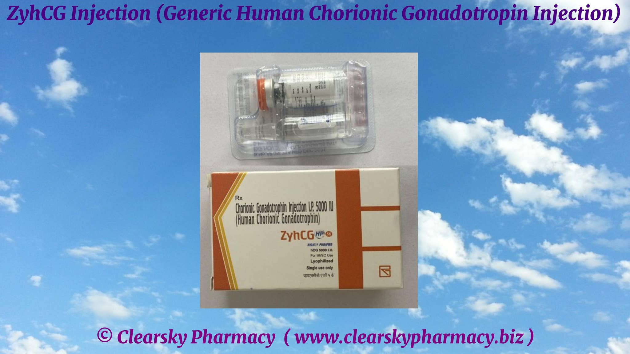 ZyhCG Injection (Generic Human Chorionic Gonadotropin Injection) by ...