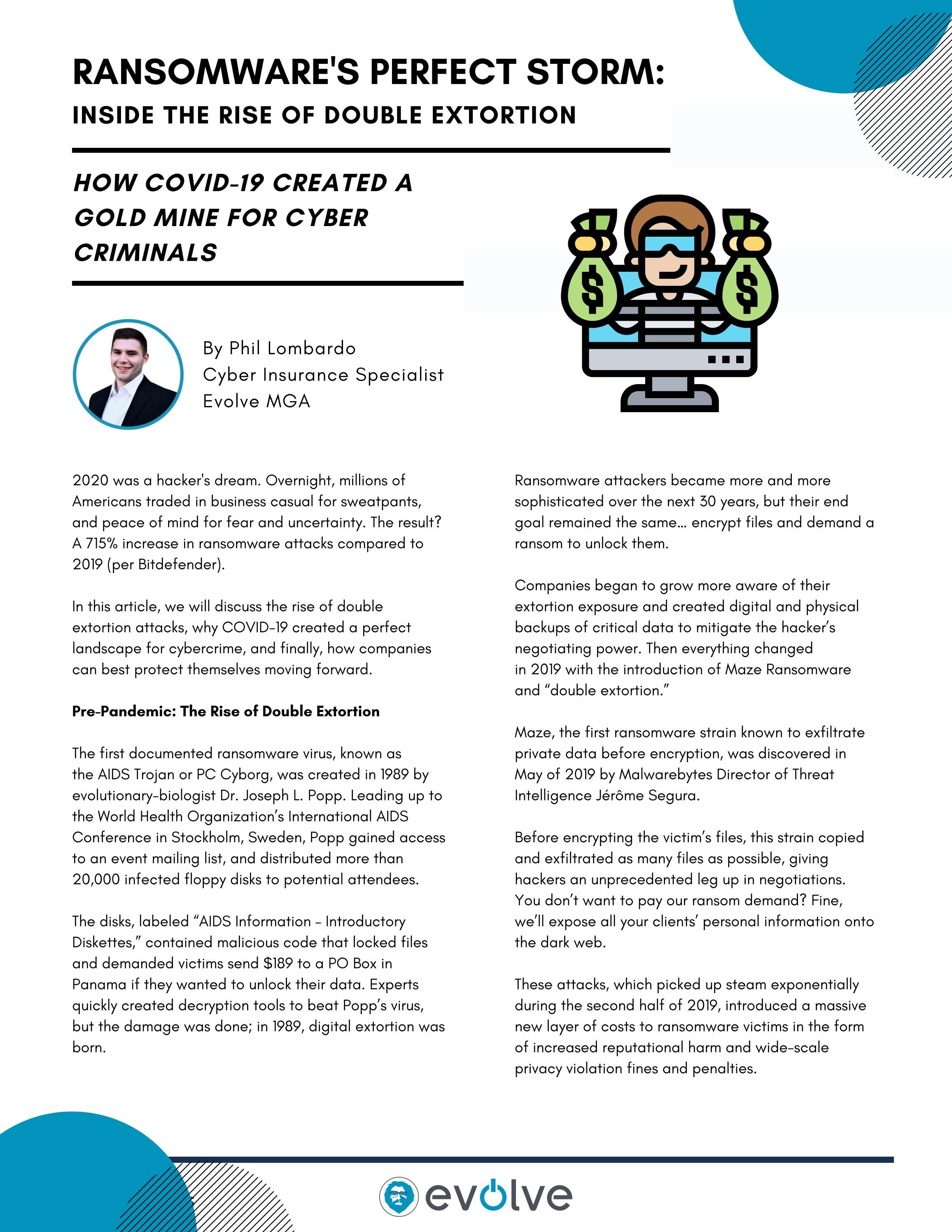 Ransomware's Perfect Storm: Inside the Rise of Double Extortion by ...