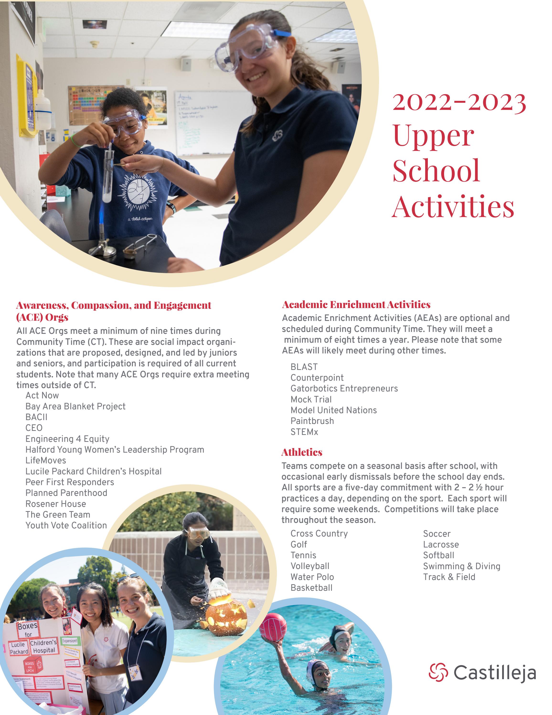 Upper School Activities by Castilleja School - Issuu