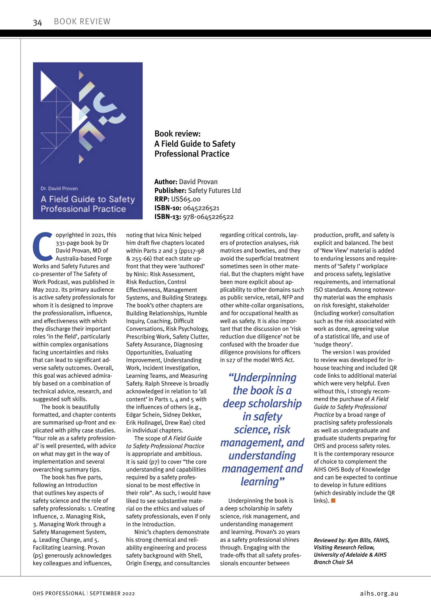 OHS Professional Magazine September 2022 by Australian Institute of ...