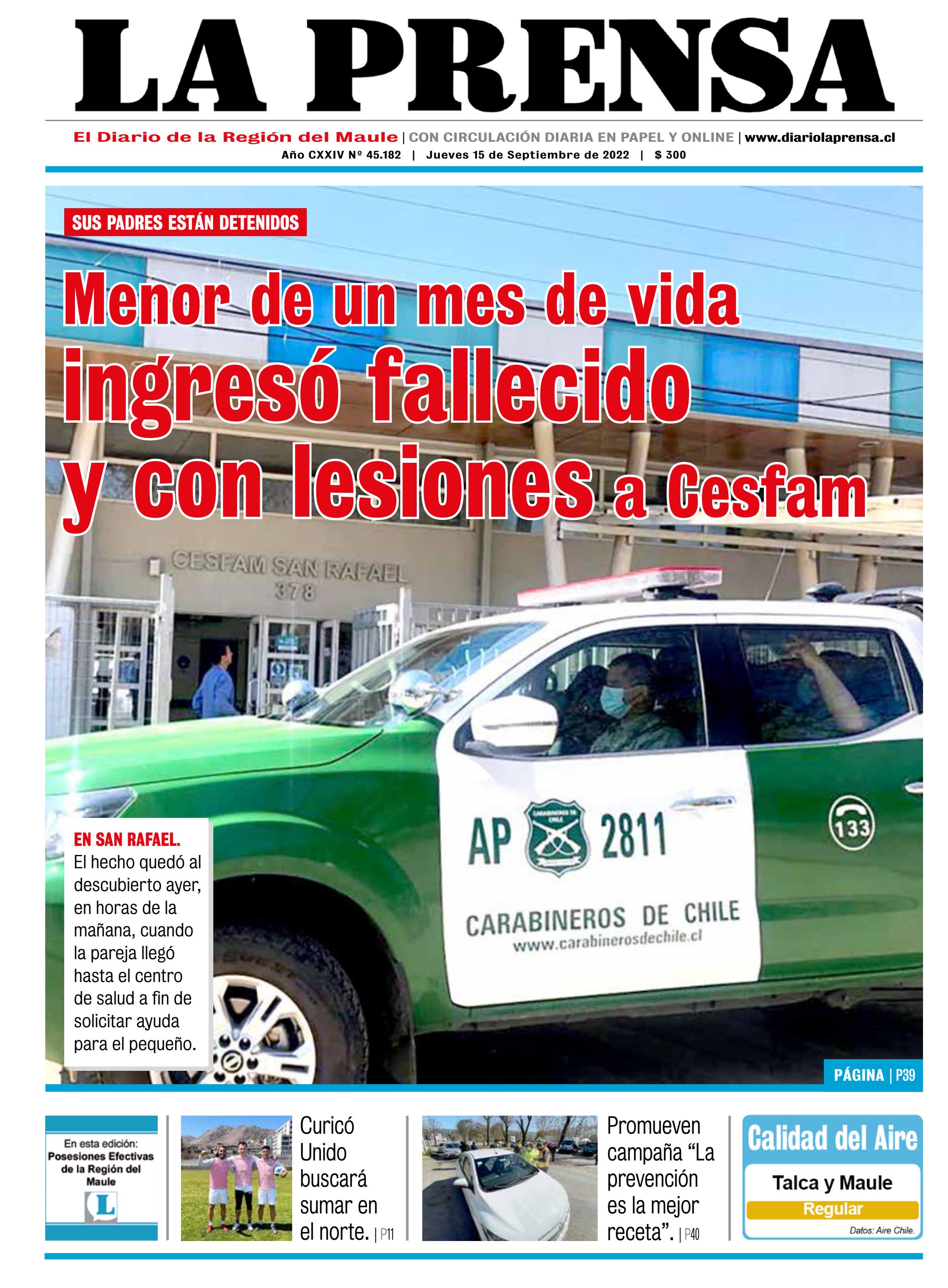 15-09-2022 by Diario La Prensa - Issuu