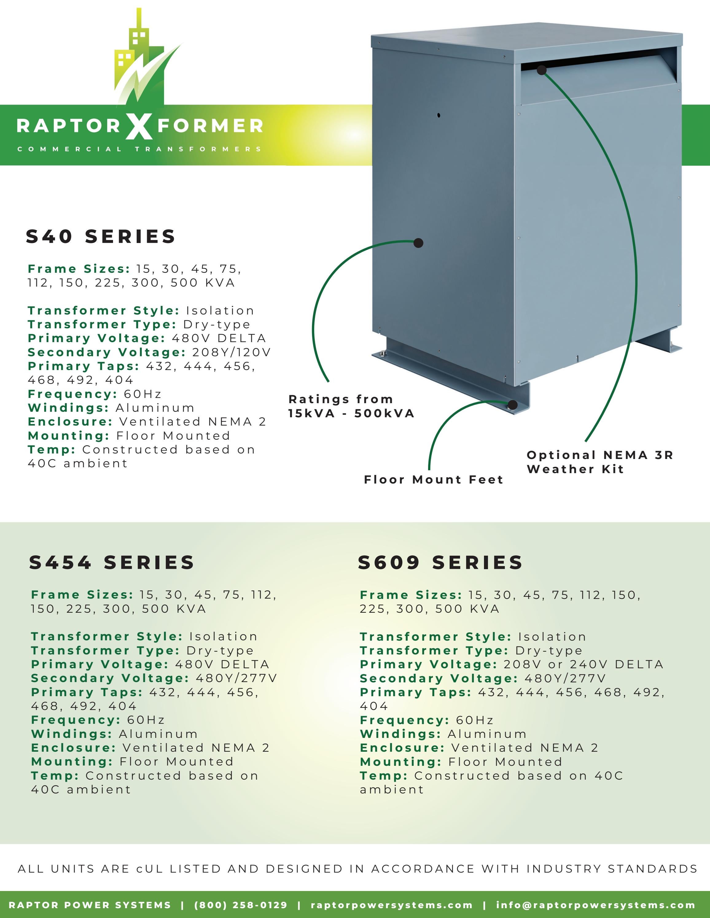 RaptorXFormers - Commercial Transformers by Raptor Power Systems - Issuu