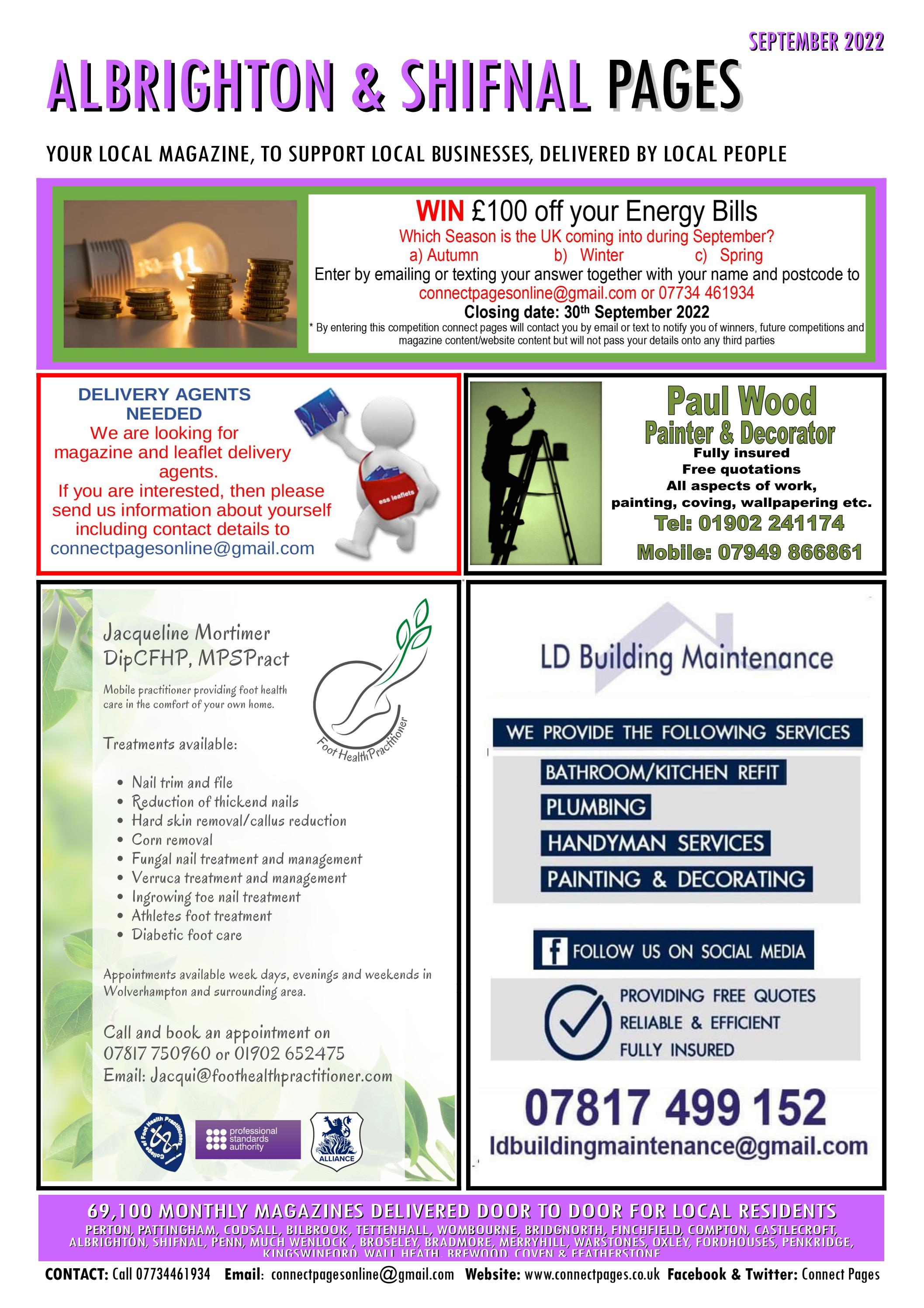 Albrighton & Shifnal Pages Sept 2022 by Kay Garrison - Issuu