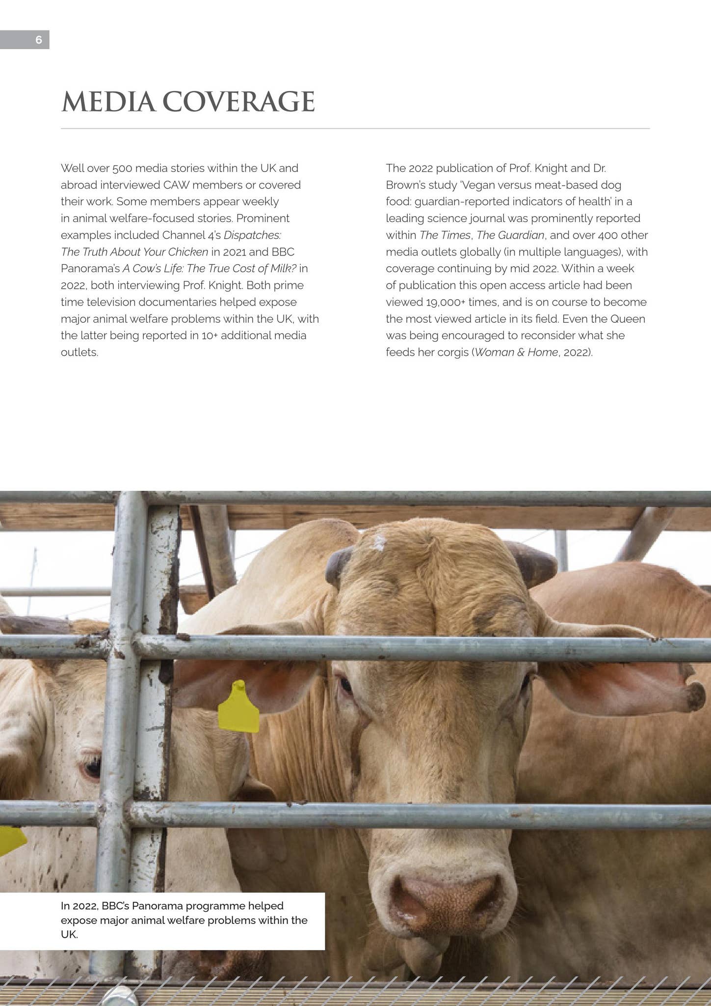Centre for Animal Welfare Activity Report 2021-22 by University of ...