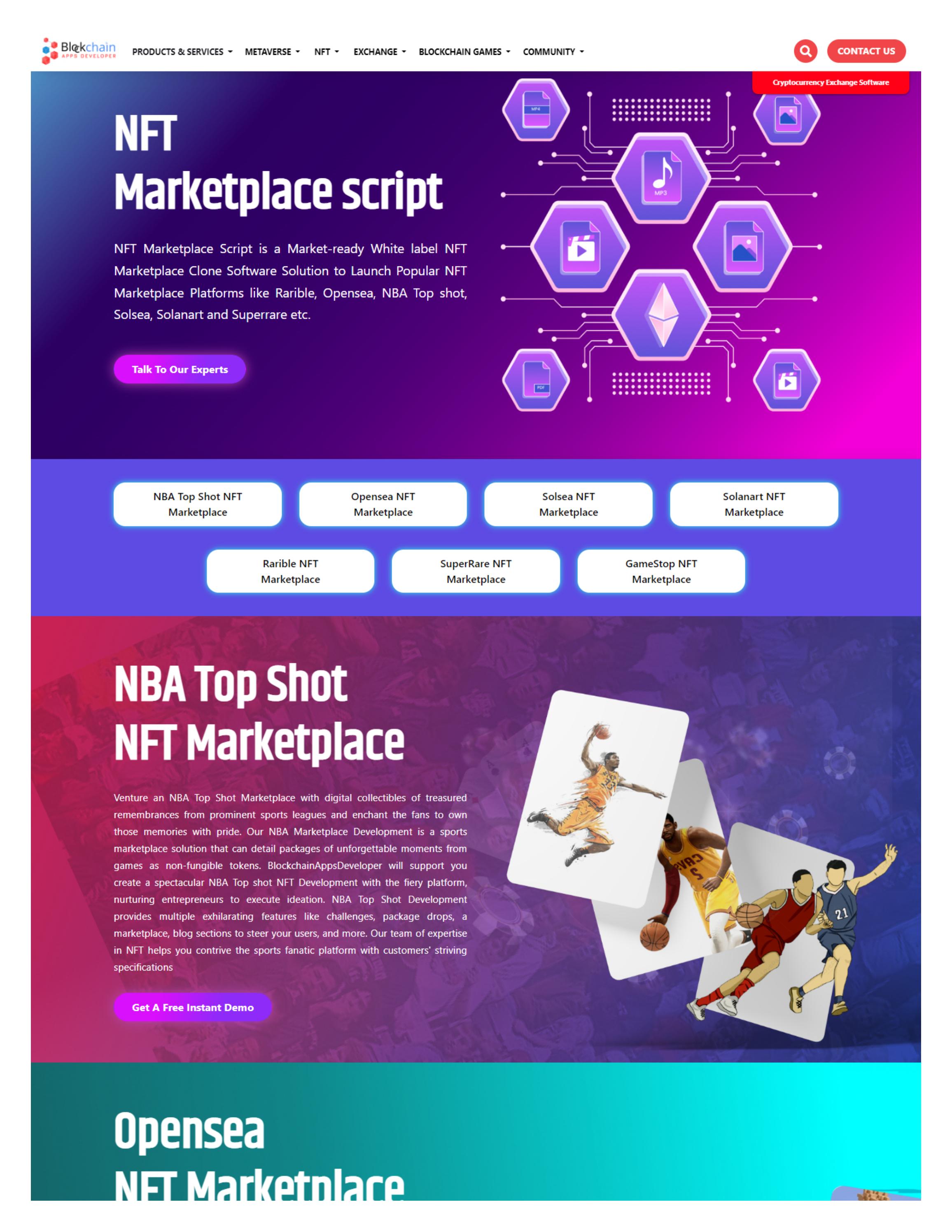 NFT Marketplace Clone Script — To Launch your NFT Marketplace by Harry ...
