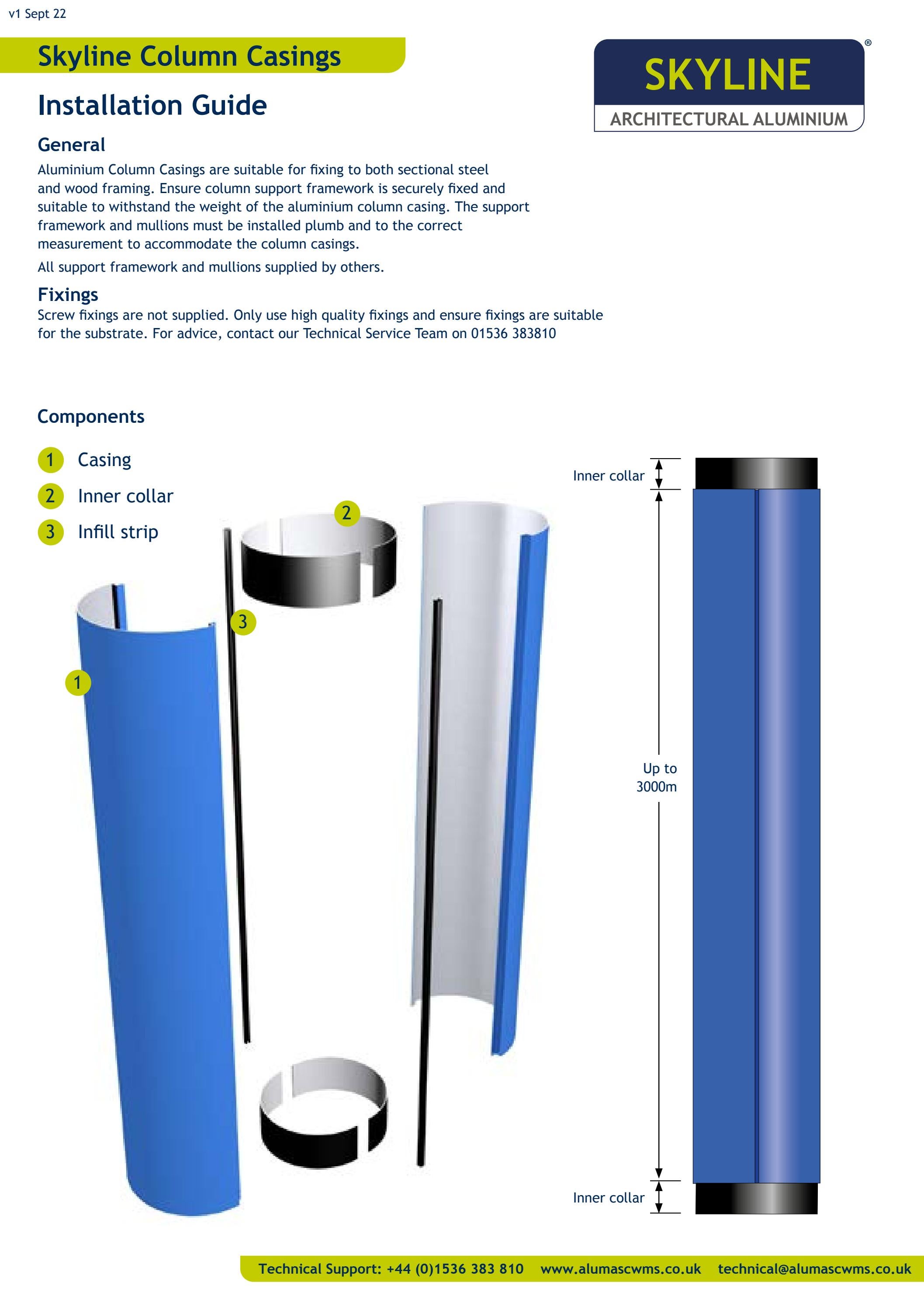 Skyline - Installation Guide - Column Casings by Alumasc Water ...