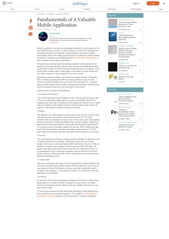 Fundamentals of A Valuable Mobile Application by iWebServices - Issuu