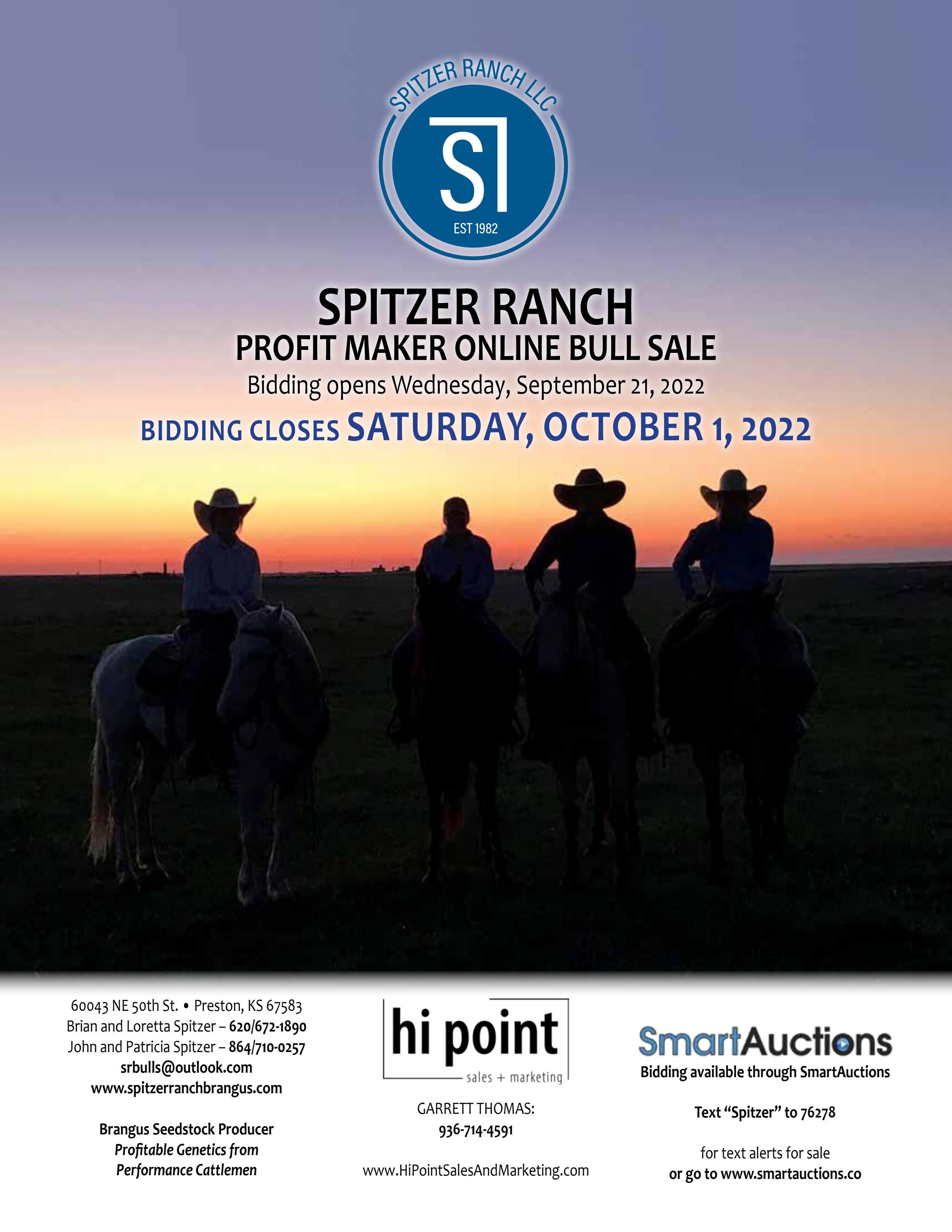 Spitzer Ranch 2022 Profit Maker Bull Sale by Ranch House Designs - Issuu