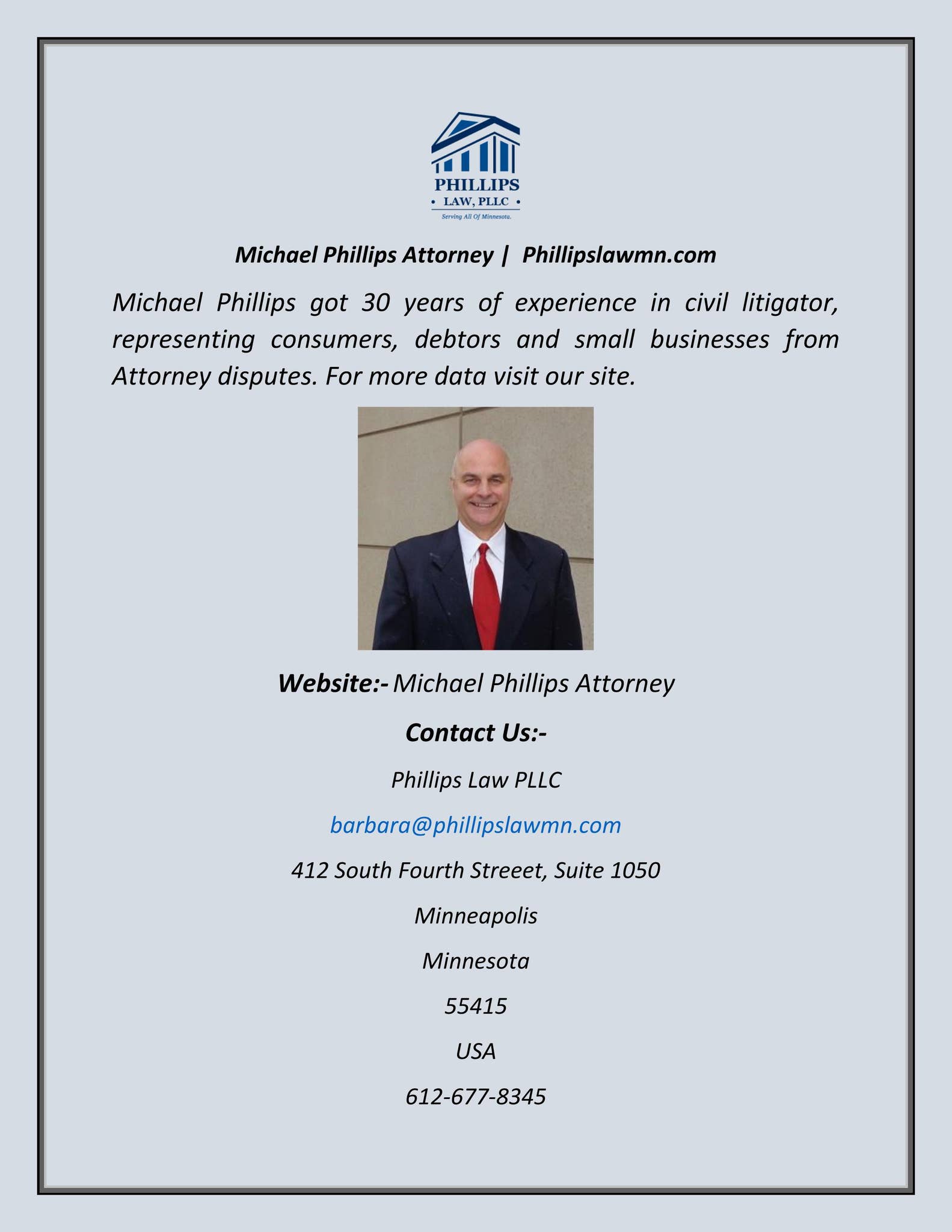 Michael Phillips Attorney | Phillipslawmn.com by Phillips Law PLLC - Issuu