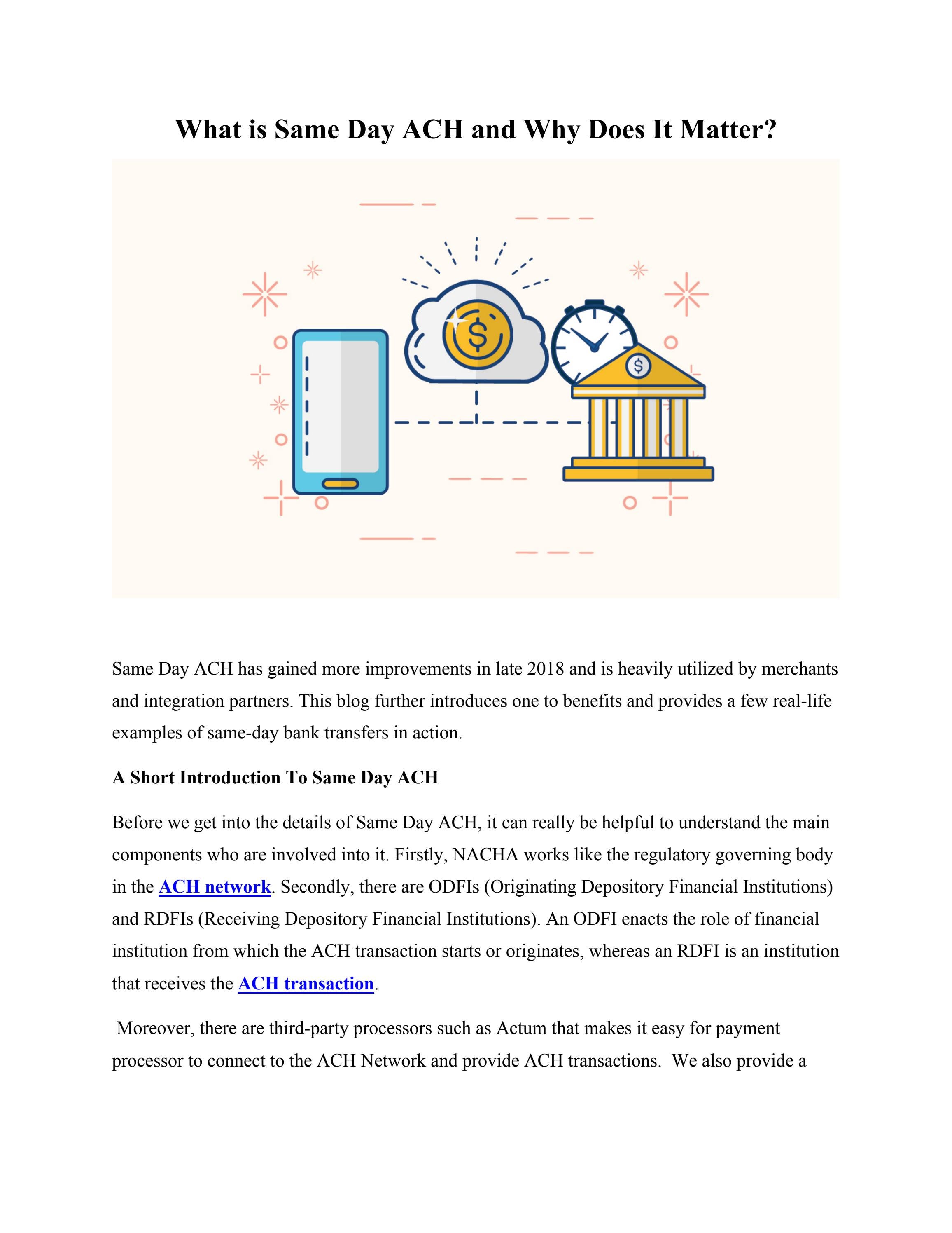 What is Same Day ACH and Why Does It Matter by Emma Megan - Issuu