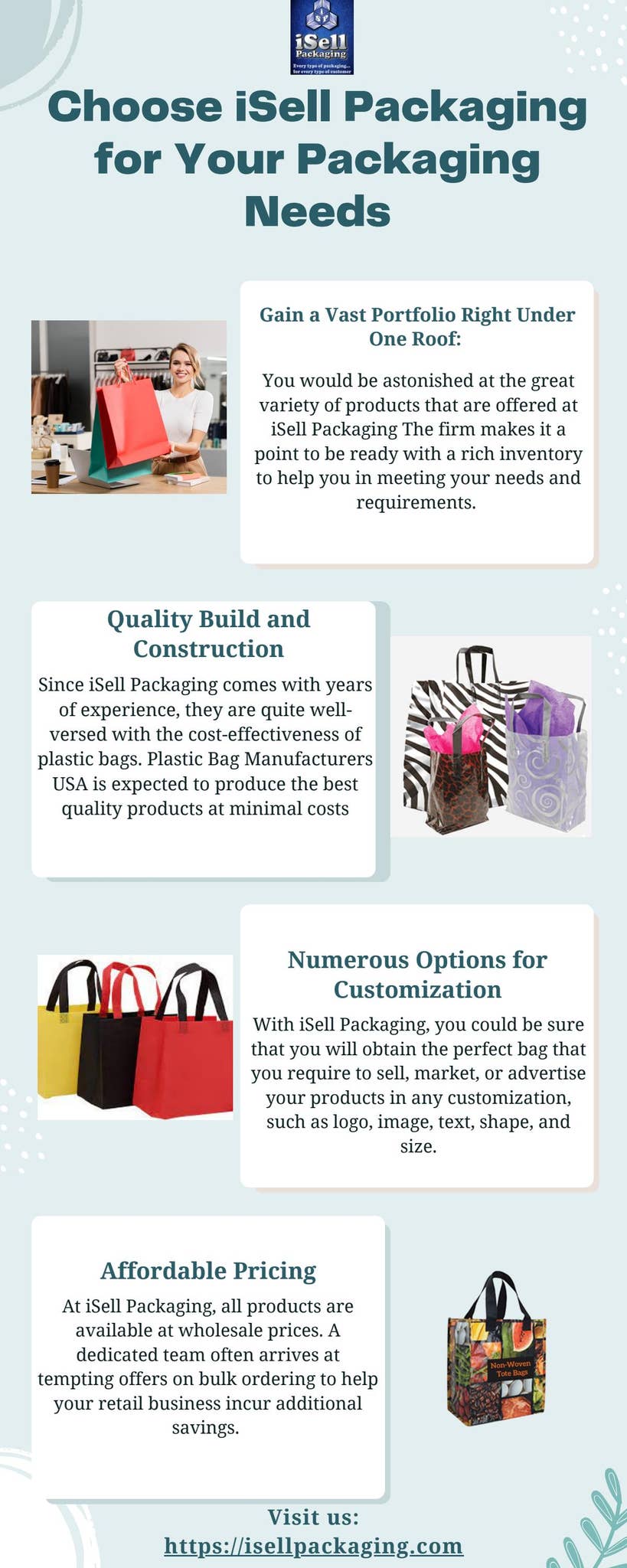 iSellPackaging is a manufacturer of a wide variety of plastic bags by ...